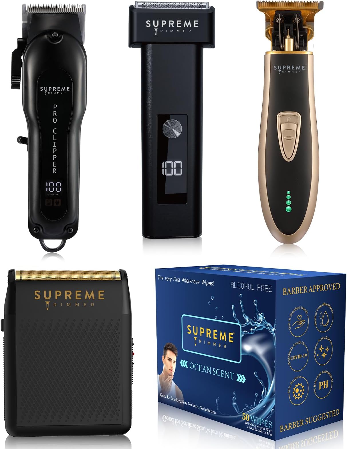 Amazon.com: Supreme Trimmer 5-in-1 Barber Haircutting Kit| Hair Clipper ...