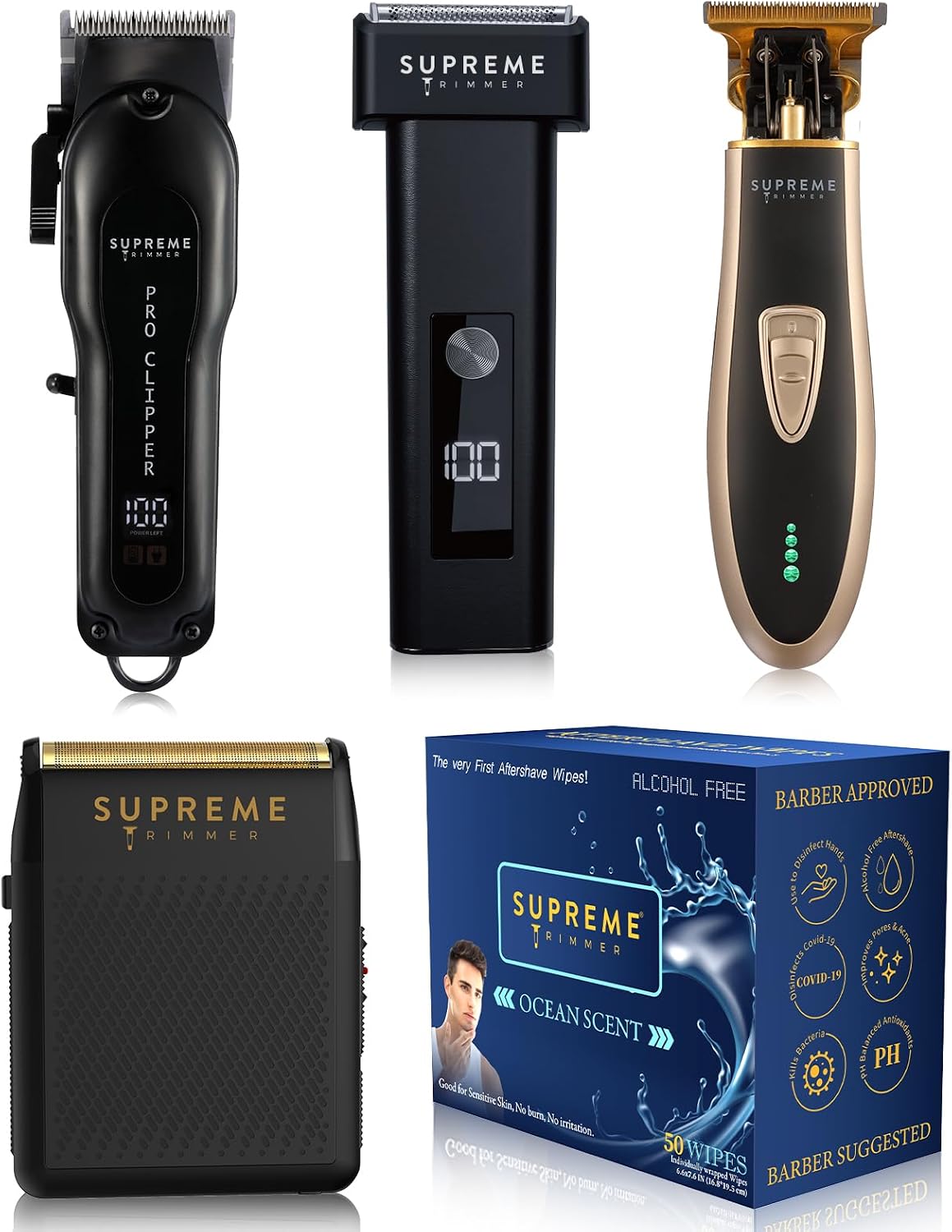 Amazon.com: Supreme Trimmer 5-in-1 Barber Haircutting Kit| Hair Clipper ...