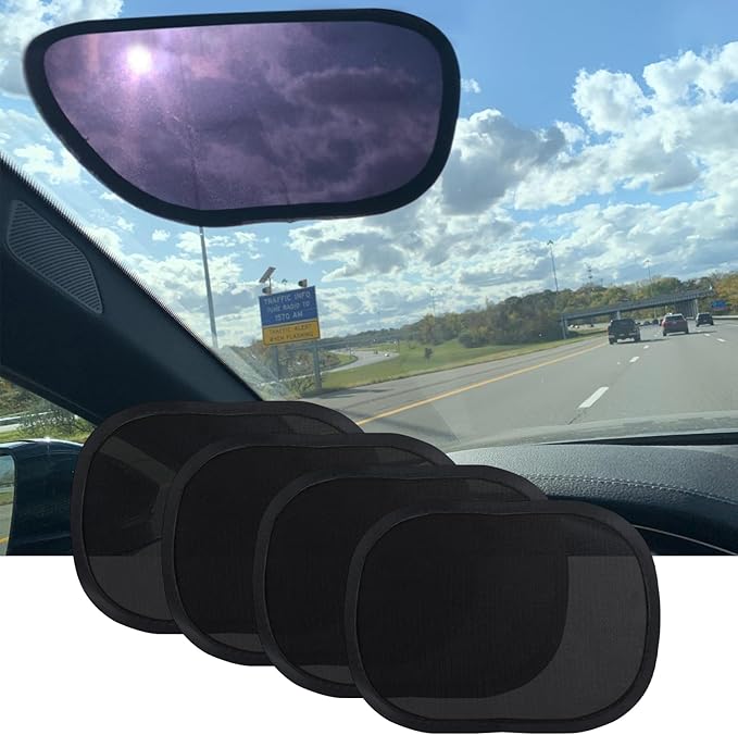Amazon.com: Miniature Static Cling Car Window Shades, Removable Tint ...