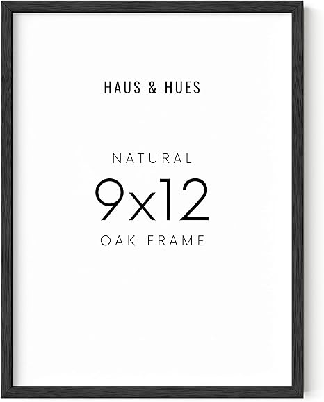 Amazon.com - HAUS AND HUES 9x12 Black Oak Frame - Poster Holder and ...