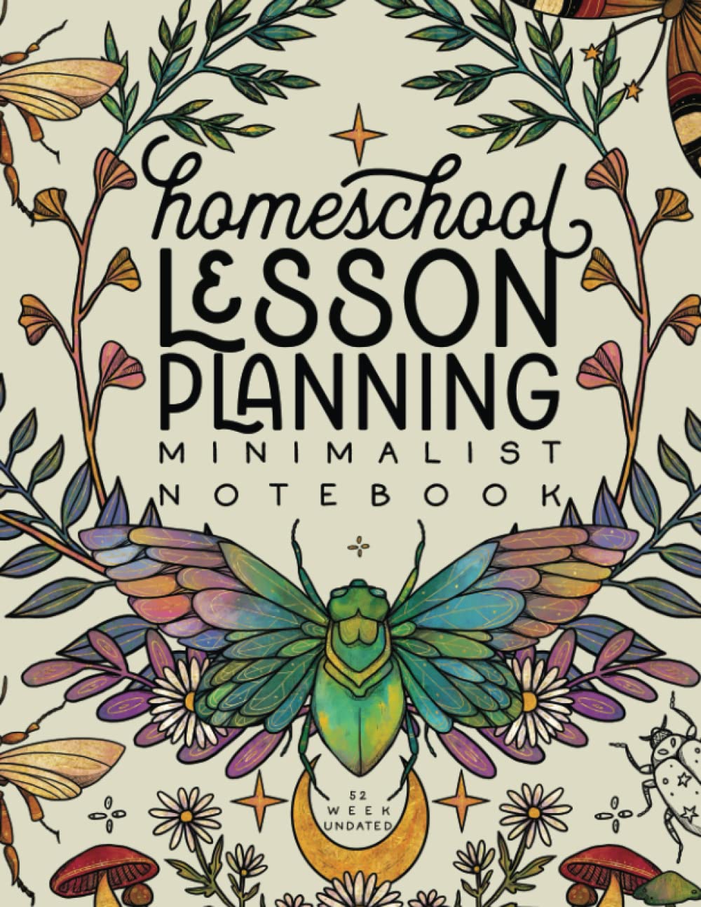 Homeschool Lesson Planning Minimalist Notebook (Nature Series): 12 ...