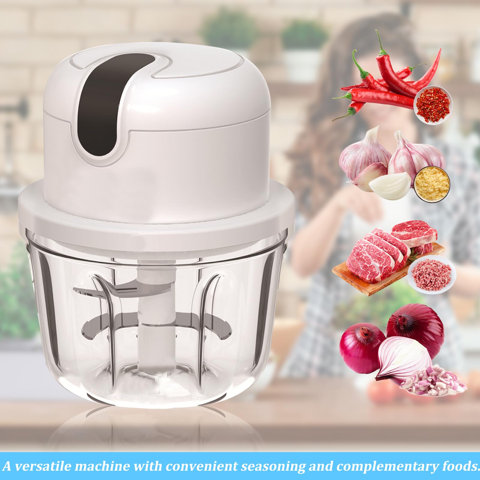 Electric Slicer And Chopper Vegetable Stainless Steel Chopper