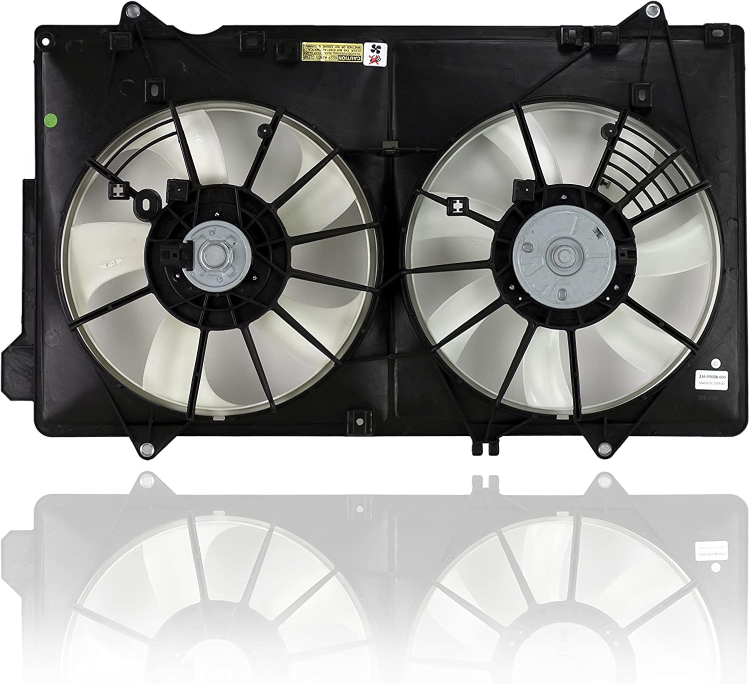 Amazon.com: Dual Radiator and Condenser Fan Assembly - Cooling Direct ...