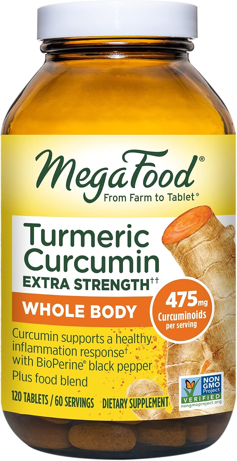 Amazon.com: MegaFood Turmeric Curcumin Extra Strength - Whole Body ...