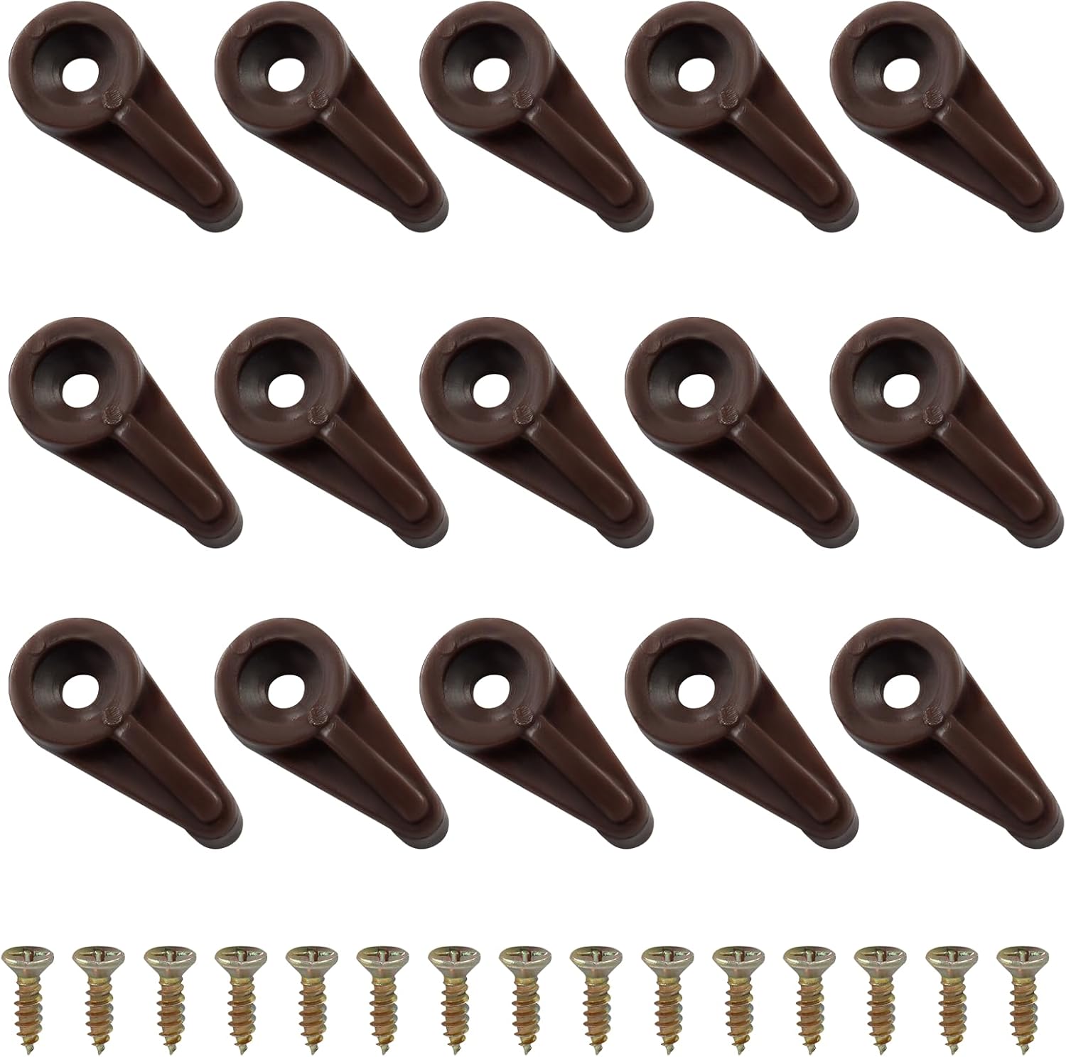 Murtenze 50PCS Glass Retainer Clips Kit for Fixing Glass Cabinet Doors ...