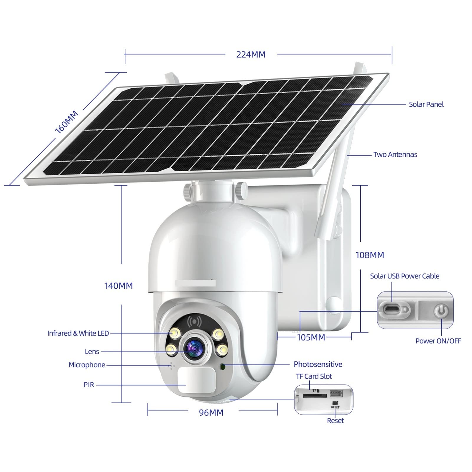 Ir Wireless Camera Solar Panels