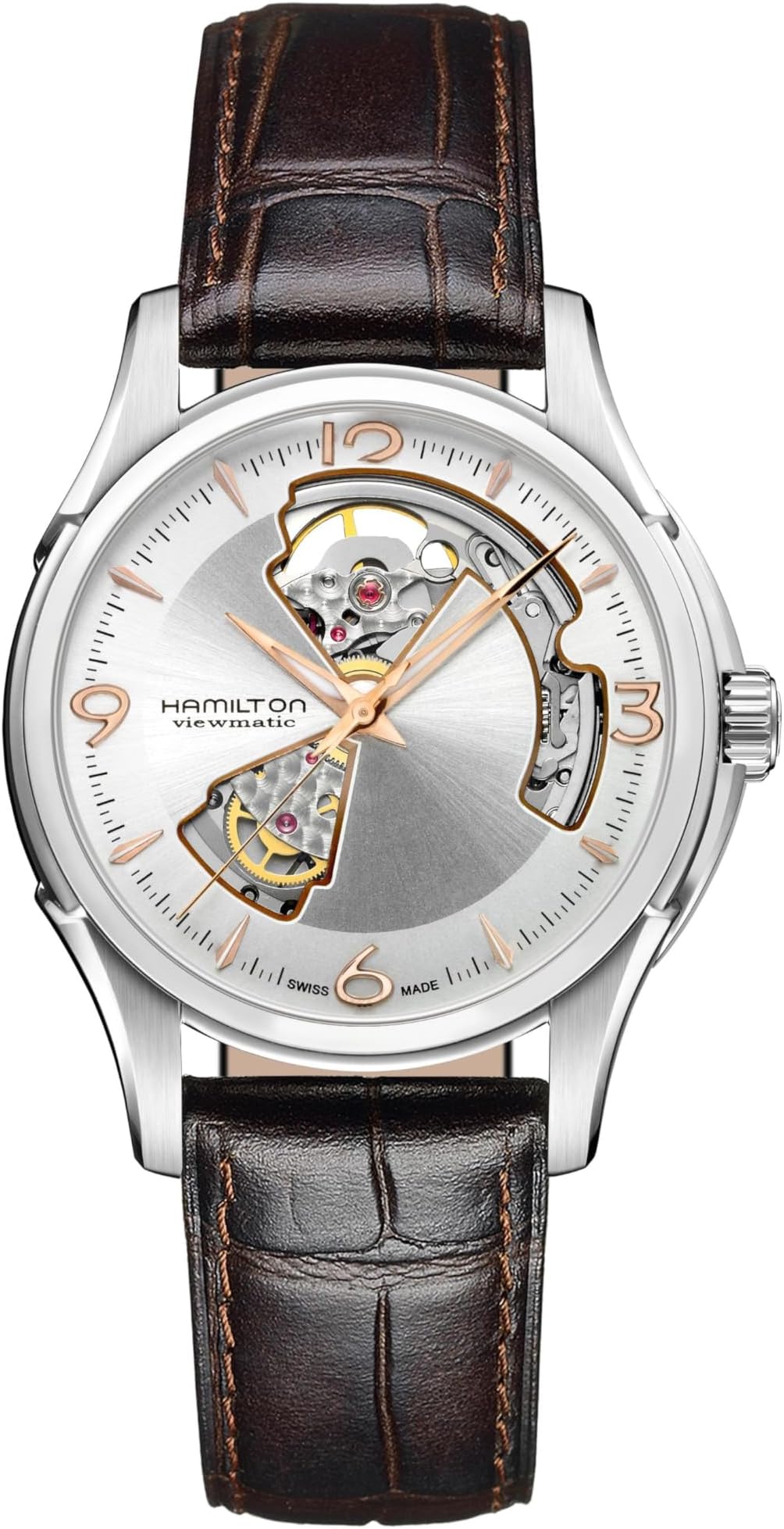 Hamilton Orologio Analogico Automatico Uomo con Cinturino in Pelle ...