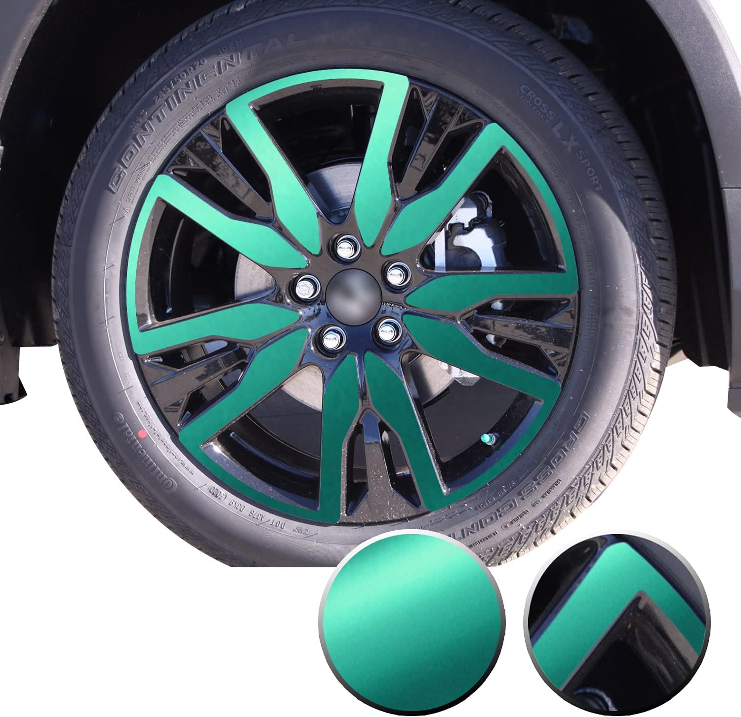 Amazon.com - Wheel Rim Overlay Pre Cut Graphic Overlay Vinyl Decal ...