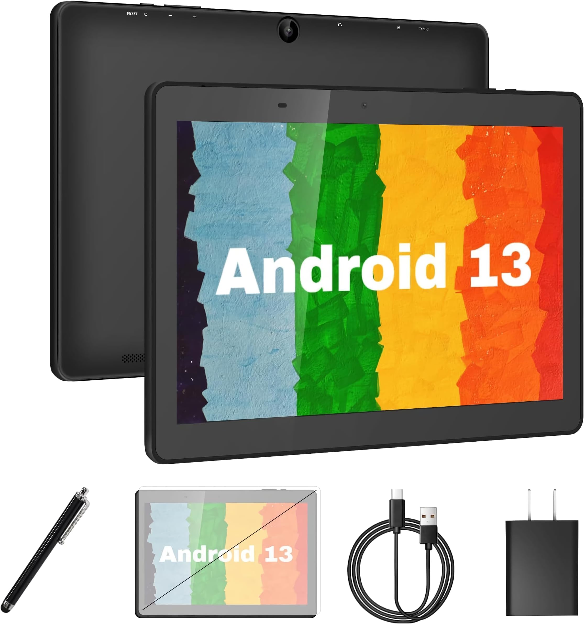 Amazon.com : NOVOJOY 2 in 1 Tablet 10 Inch Android 14 OS Tableta ...