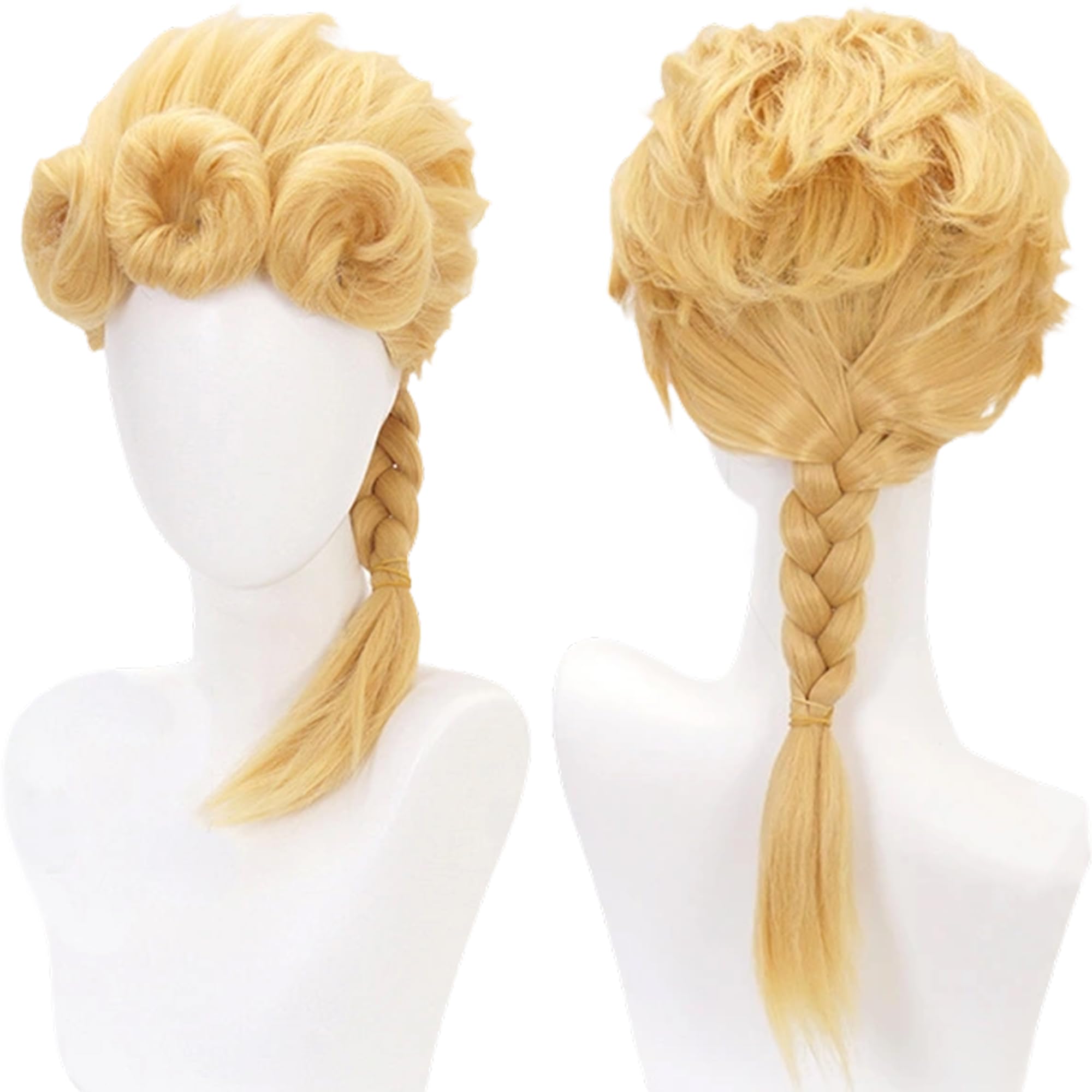 Amazon.com: JoJo's Bizarre Adventure Giorno Giovanna Cosplay Wig Gold ...