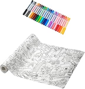 Ikea LUSTIGT Colouring paper roll, 10 m: Buy Online at Best Price in ...