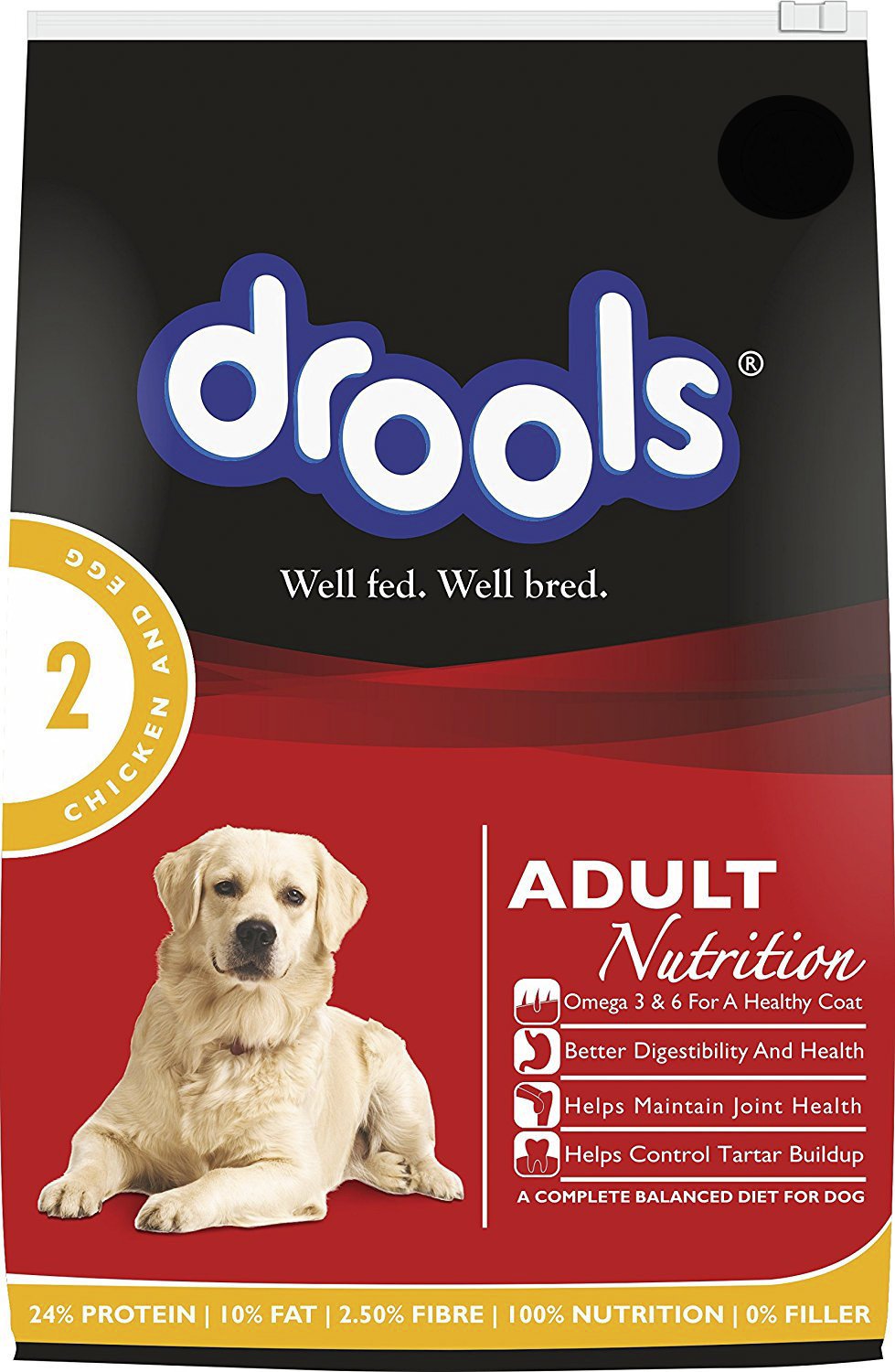 DROOLS DAILY NUTRITION Chicken and Egg Adult 400gm dog food : Amazon.in ...