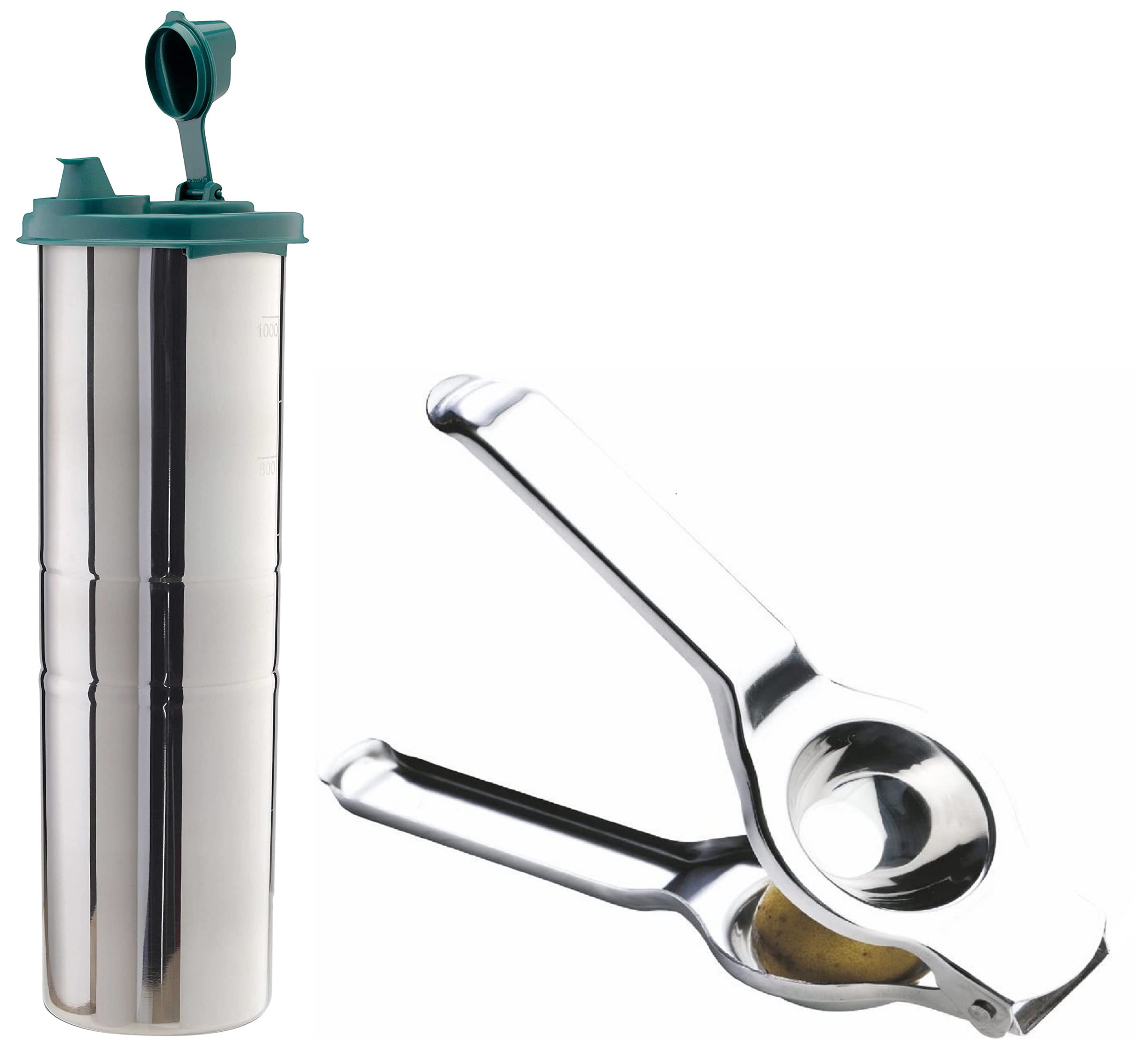 Signoraware Easy Flow Stainless Steel Oil dispenser (Forest Green, 1.1 ...