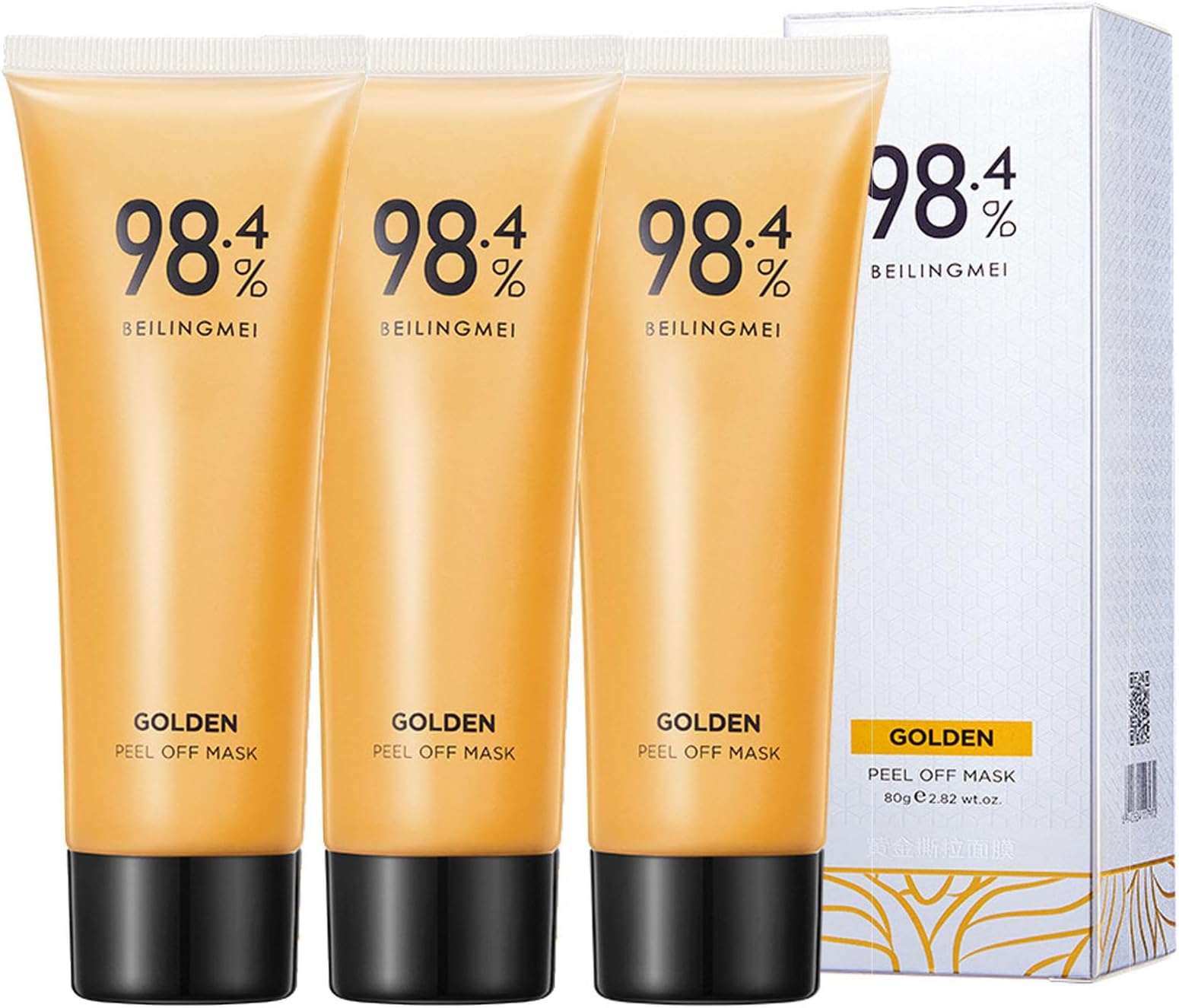 Amazon.com : YILIXI 98.4% Golden Peel Off Mask, Gold Foil Peel off ...