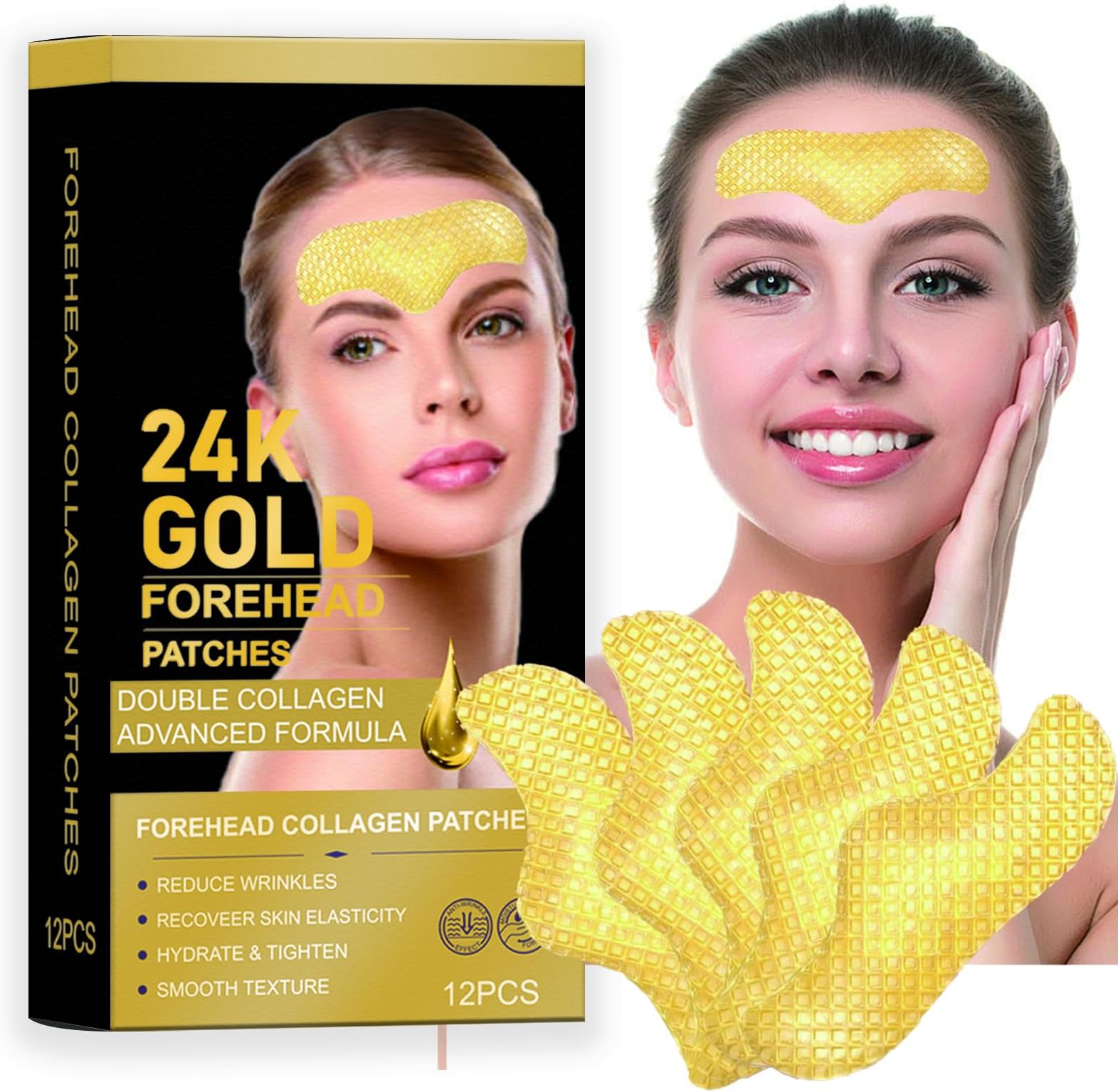 Amazon.com : IKIMI Face Forehead Wrinkle Patches: 7 Pack Anti-Wrinkle ...