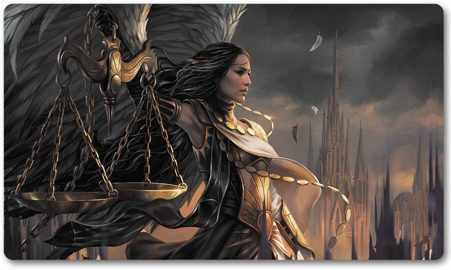 Amazon.com: Seraph of The Scales - Board Game MTG Playmat 24x14 Inch ...