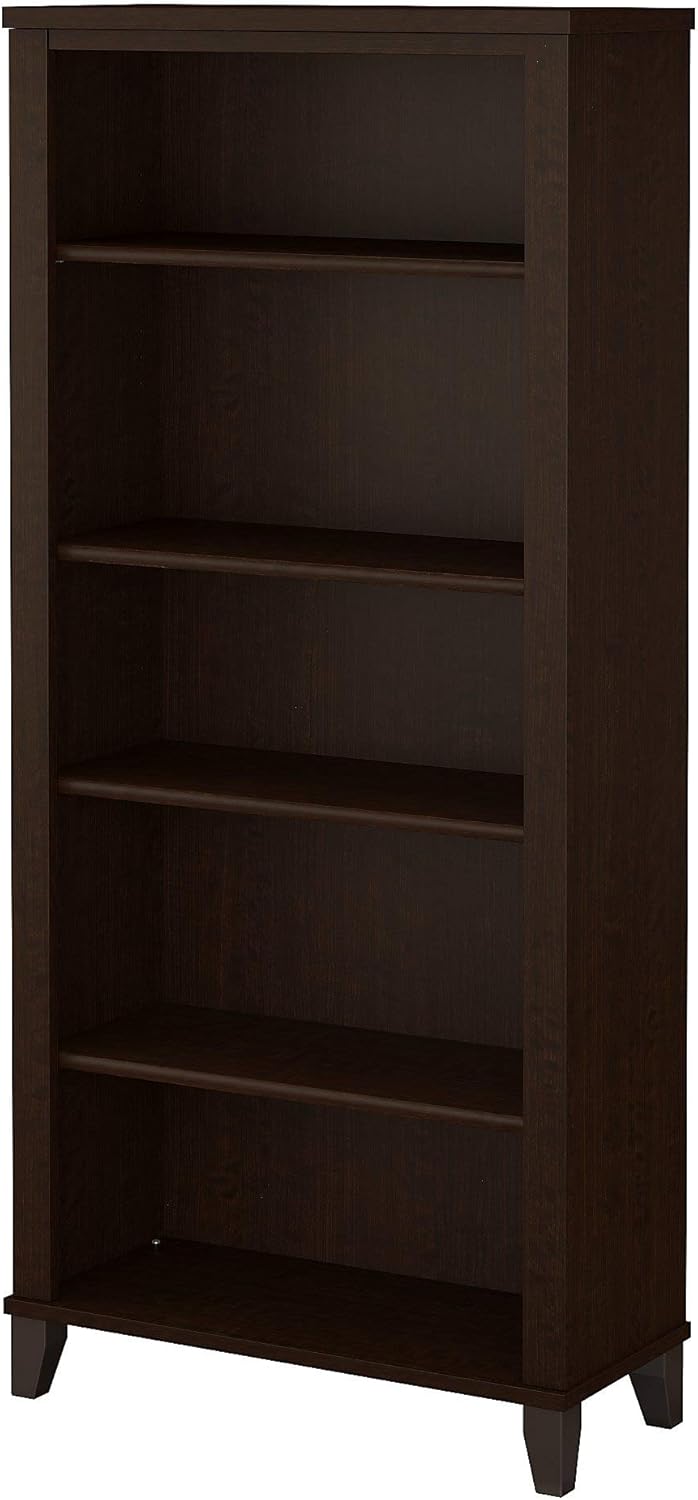 Amazon.com: Bush Furniture Somerset Tall 5 Shelf Bookcase in Mocha ...