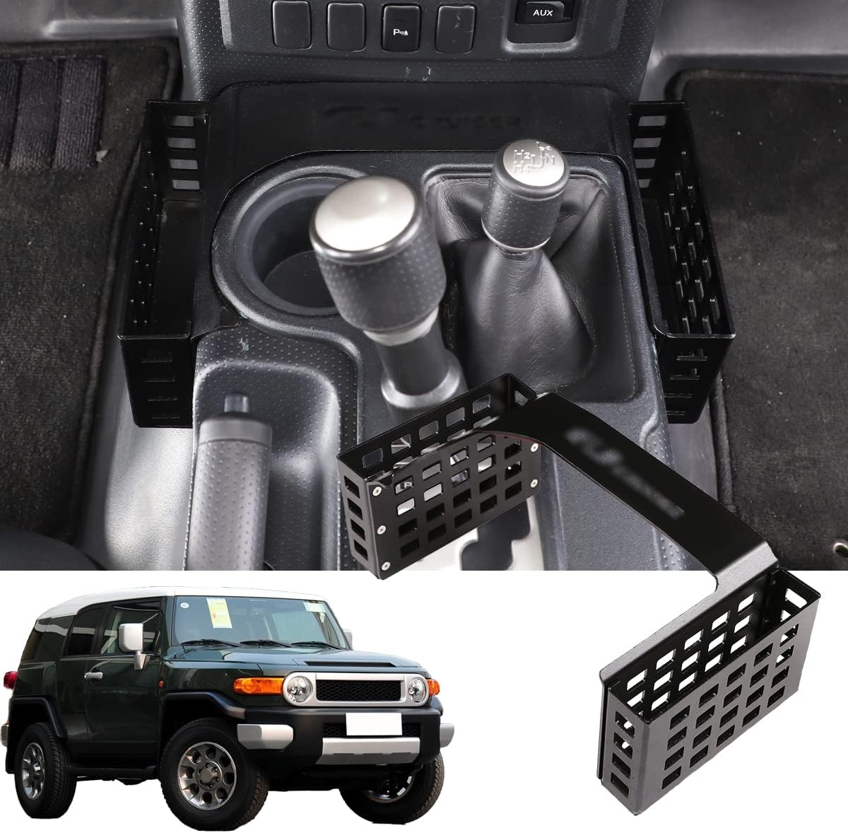 Amazon.com: For Toyota FJ Cruiser 2007-2021 car center console side ...