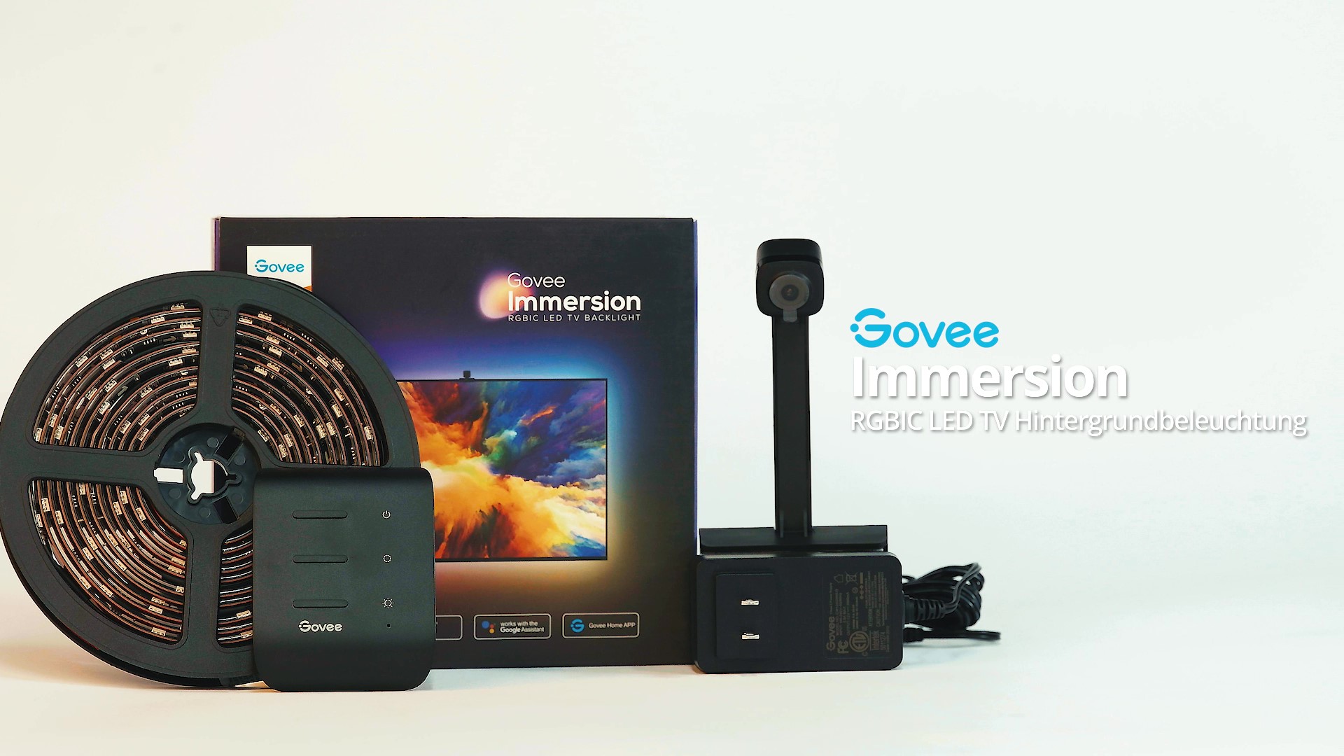 Govee H6199 Immersion RGBIC Interactive Ambient LED TV Backlights ...