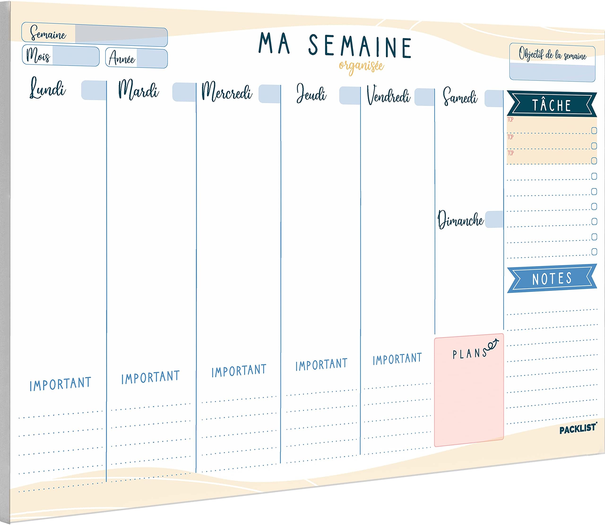 Nobo - Kit Planning Hebdomadaire à Fiches T, Mural, 5 Colonnes & 24 ...