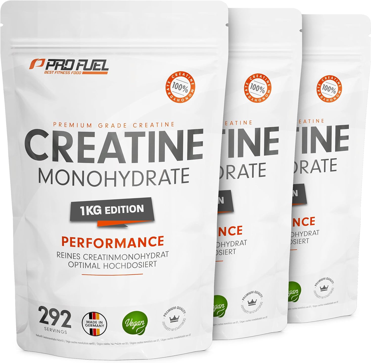 Creatin Pulver 3kg / 3000 g reines Creatin Monohydrat Pulver in ...