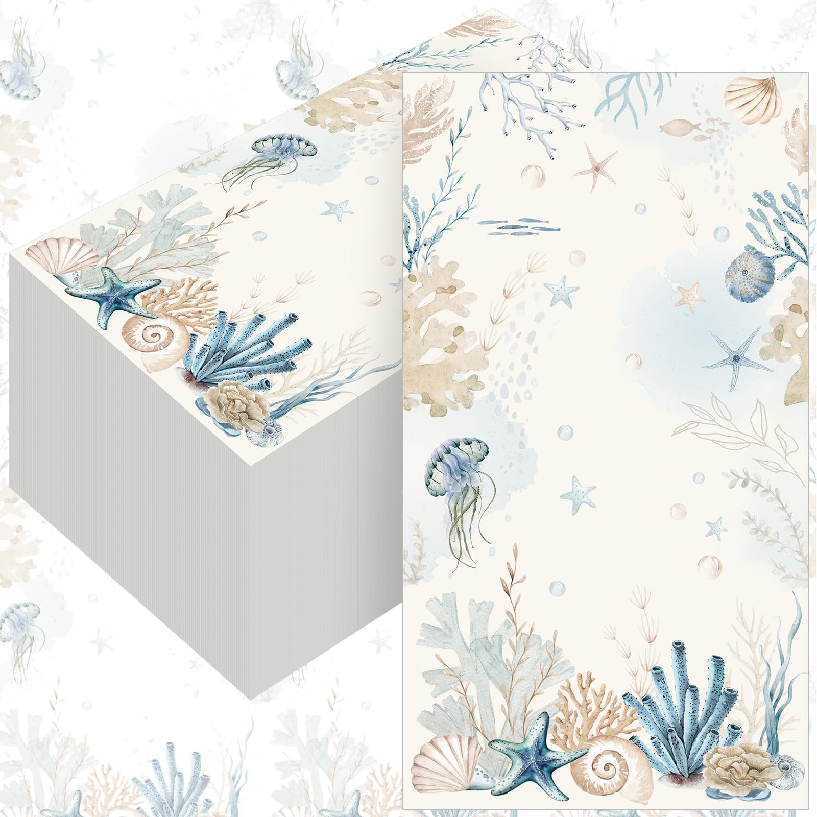 Amazon.com: Gift Boutique 100 Nautical Beach Guest Napkins Paper ...