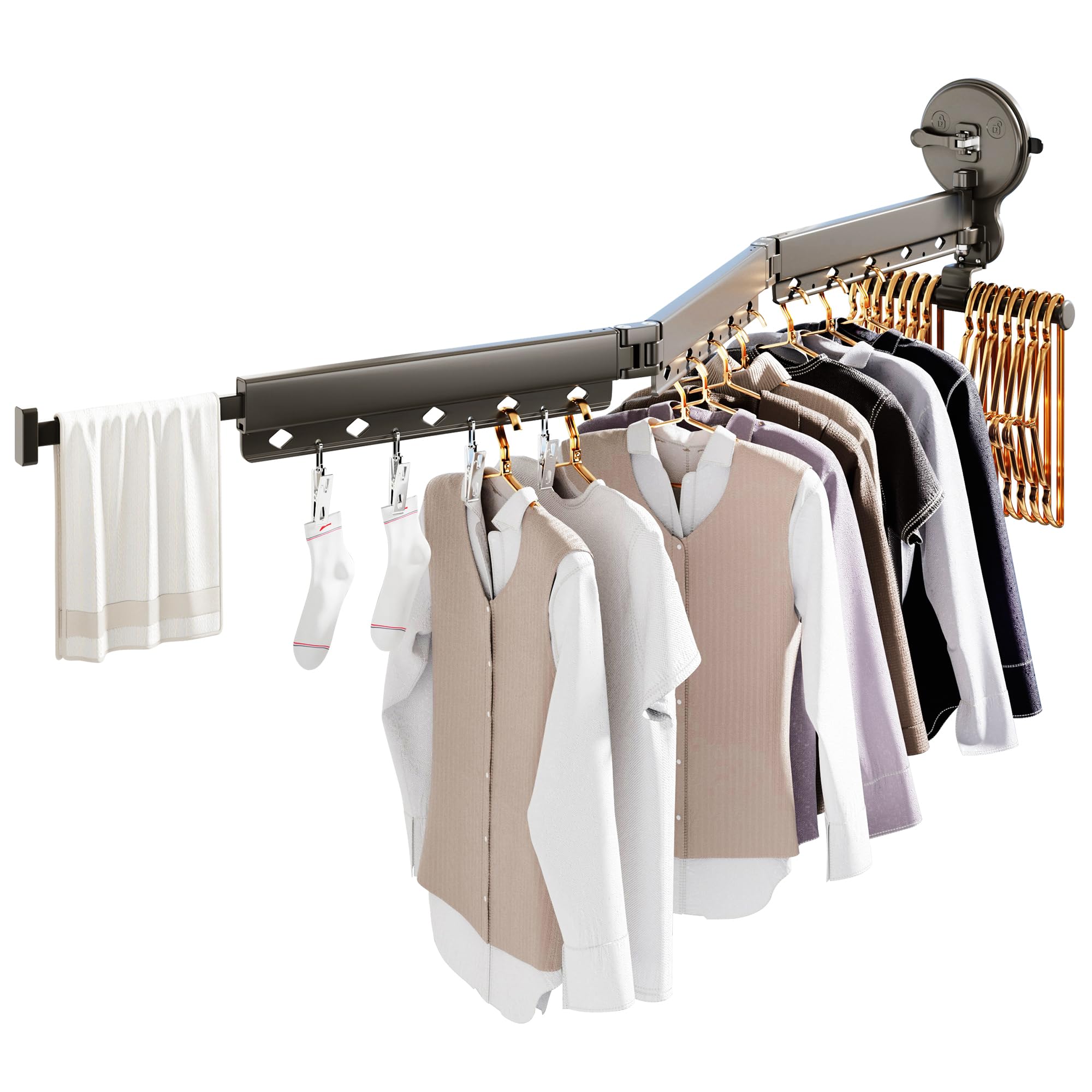 Amazon.com: LIENAHU Suction Cup Drying Rack,Drying Rack Clothing ...