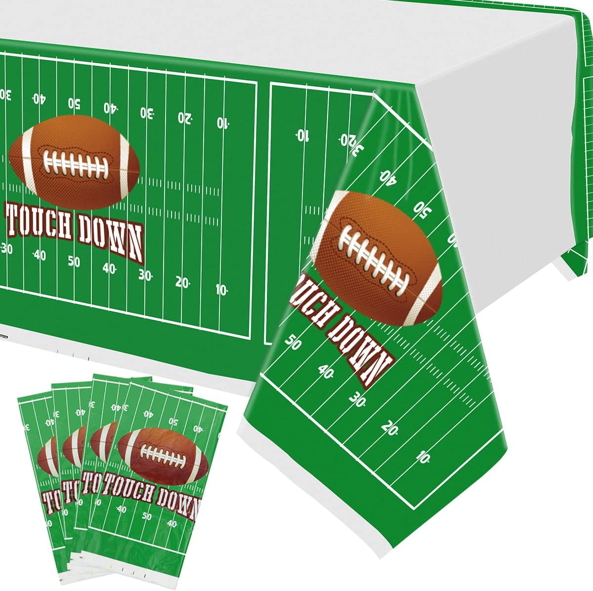 Amazon.com: 2 Pack Football Tablecloth - Football Party Decorations ...