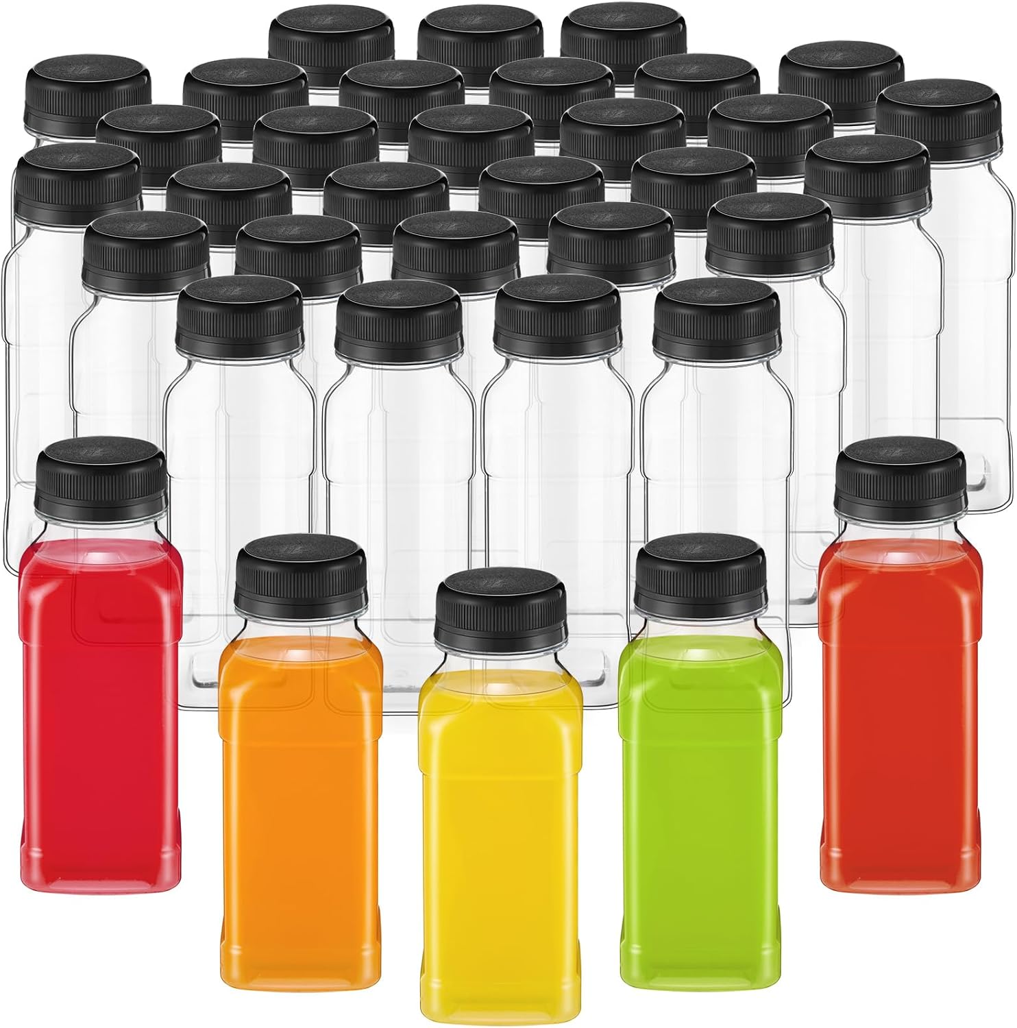 Amazon.com: Mifoci 24 Pcs 6.7 oz Plastic Bottles with Caps Small ...