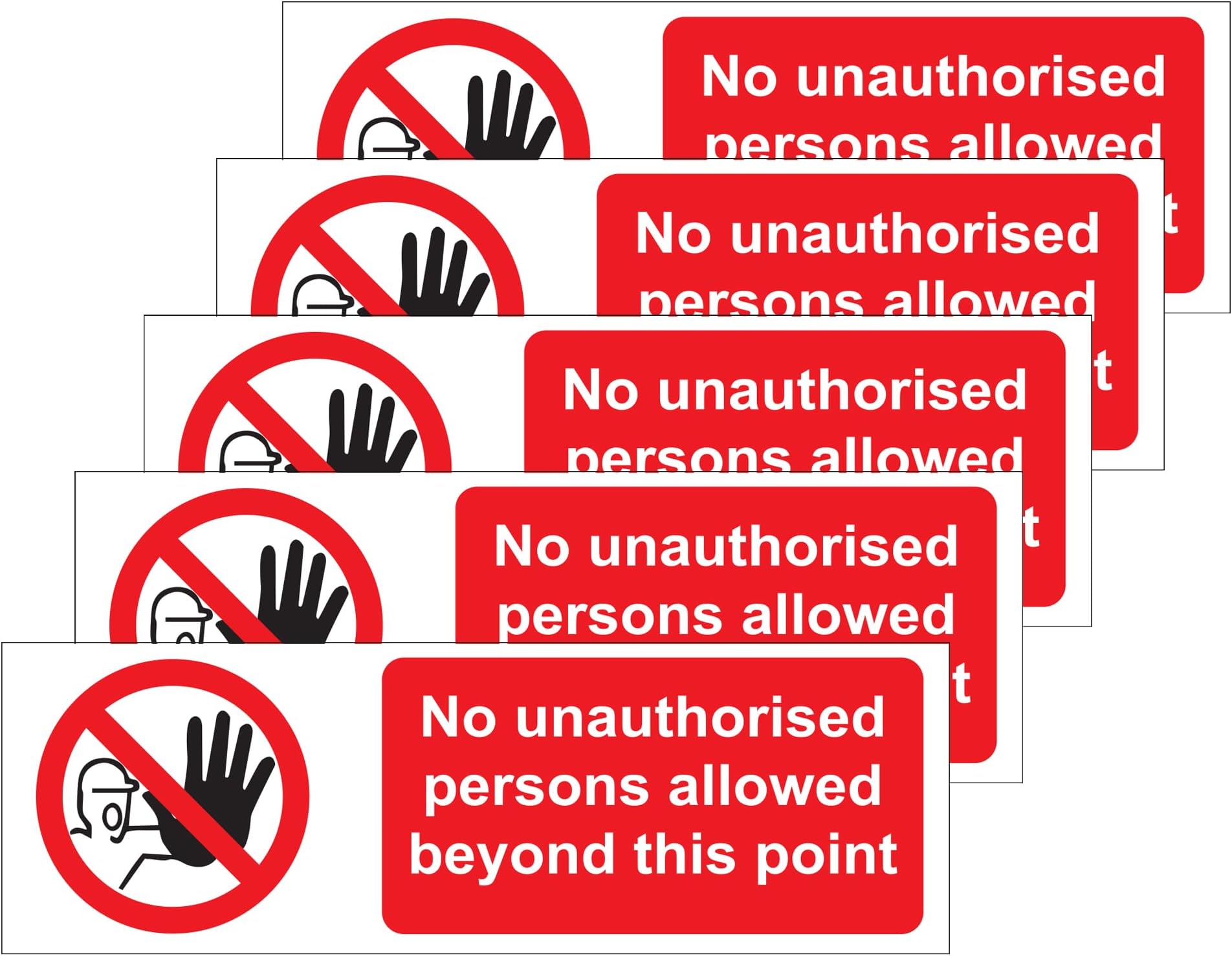 RDLCAR No Unauthorized Persons Allowed Beyond This Point - Safety ...