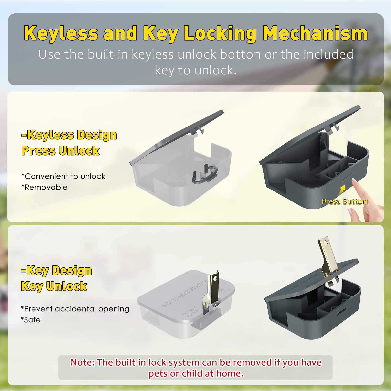 Mouse Stations with Keys 6 Pack, Keyless Design and Key Required Mouse ...