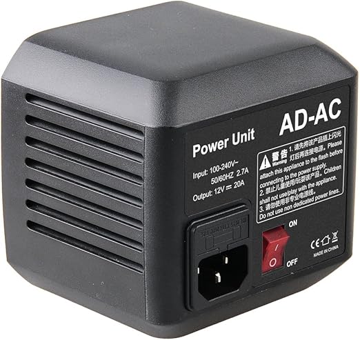 Amazon.com : GODOX AD-AC Power Source Adapter Unit with 5M Cable AD600 ...