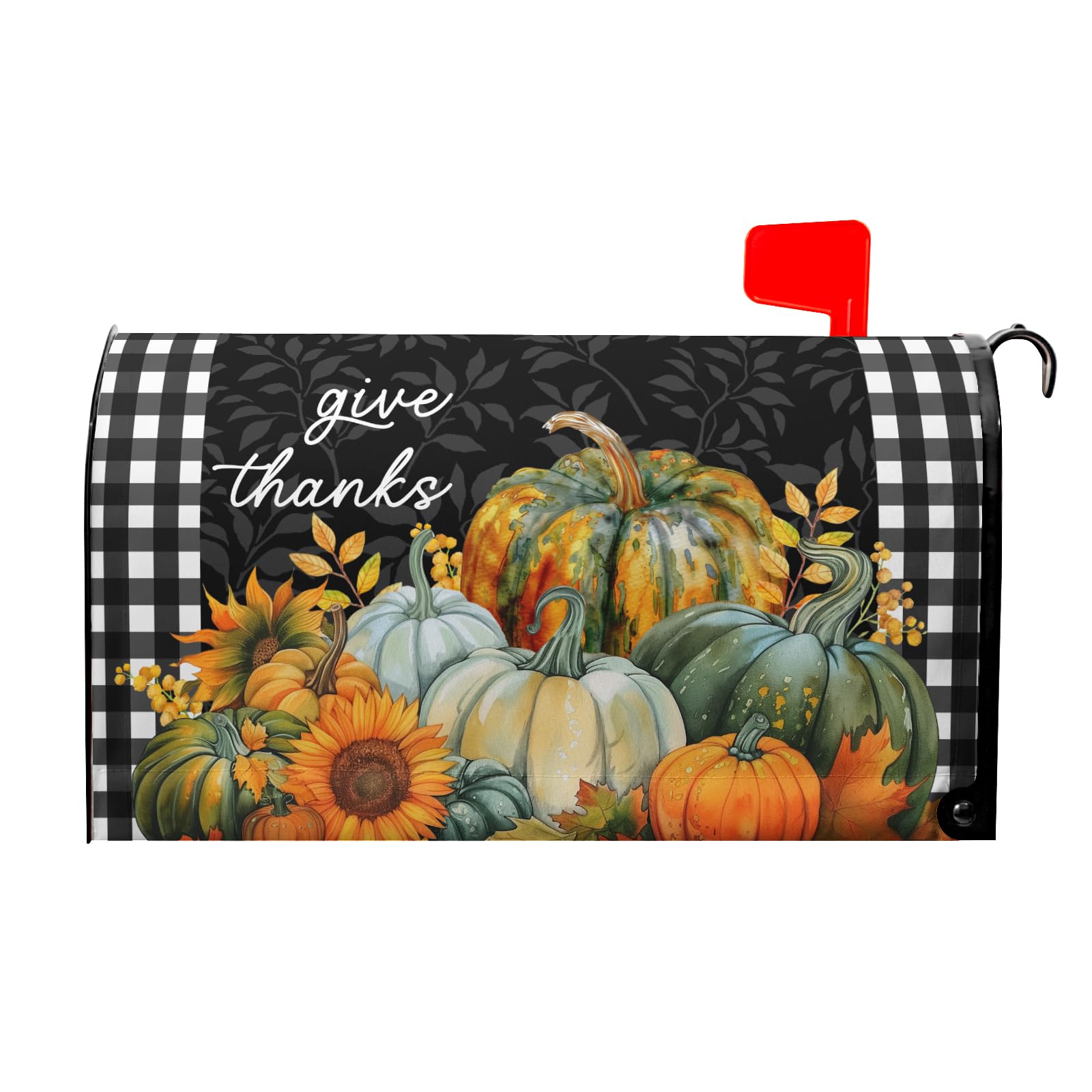 Amazon.com: Fall Pumpkin Mailbox Cover Magnetic Standard Size 18"x21 ...