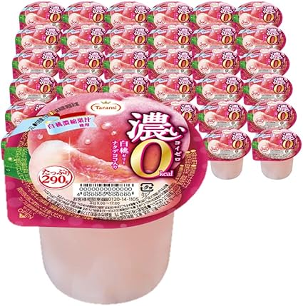 Amazon.co.jp: たらみ たっぷり290g 濃い0kcal 白桃 ゼリー 36個セット : 食品・飲料・お酒