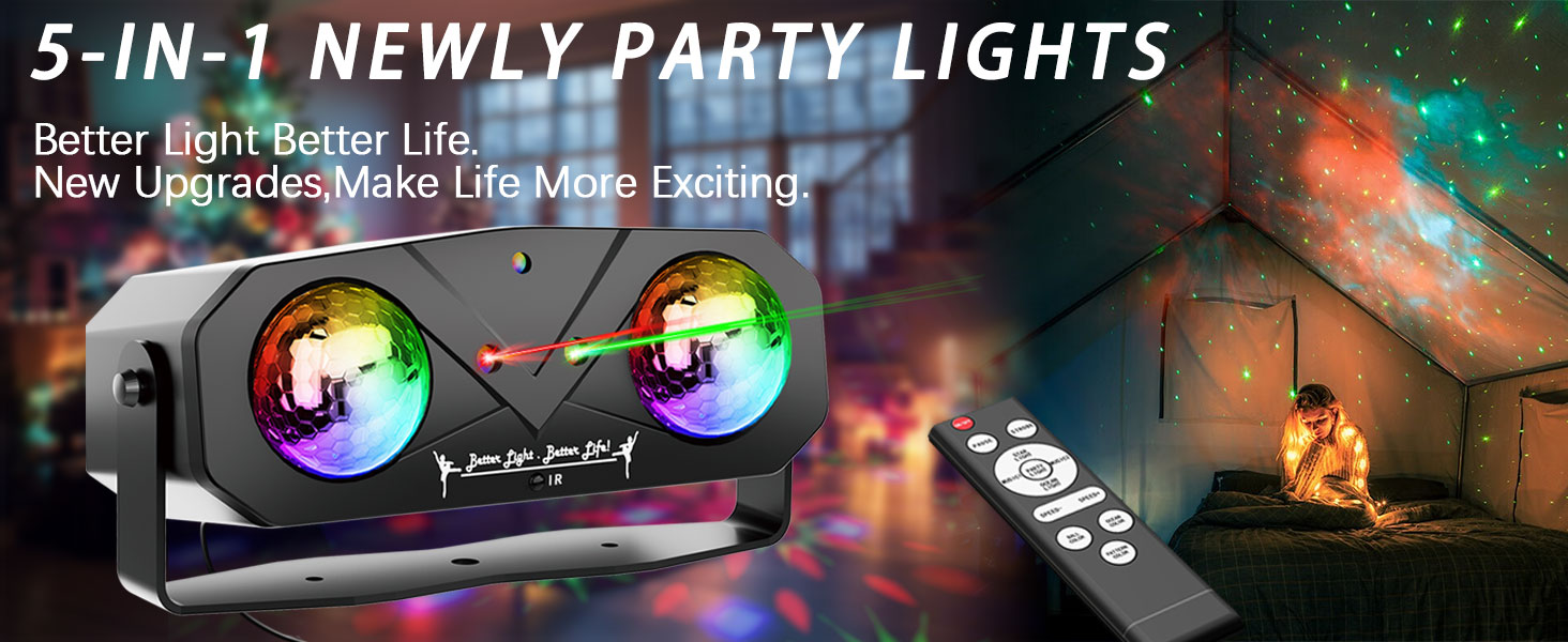 Watch Star Projector,Party Disco Lights,Night Light S tage Lights on ...