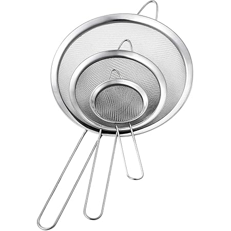 Amazon.com: Chef Craft Basic Mesh Strainer, 3 and 4 Inch, 2 Piece Set ...