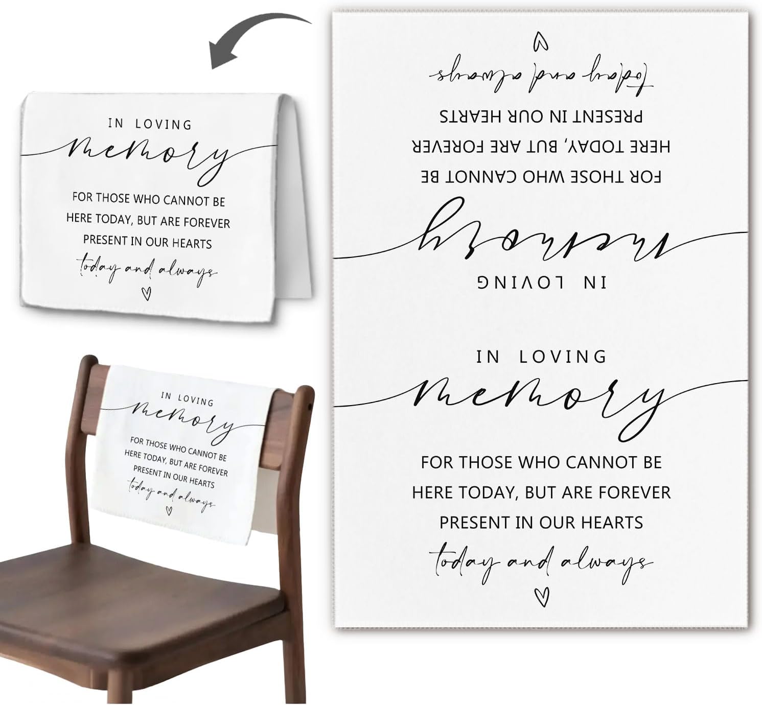 Amazon.com: YRDBGHZDF In Loving Memory Chair Sign, Wedding Reserved ...
