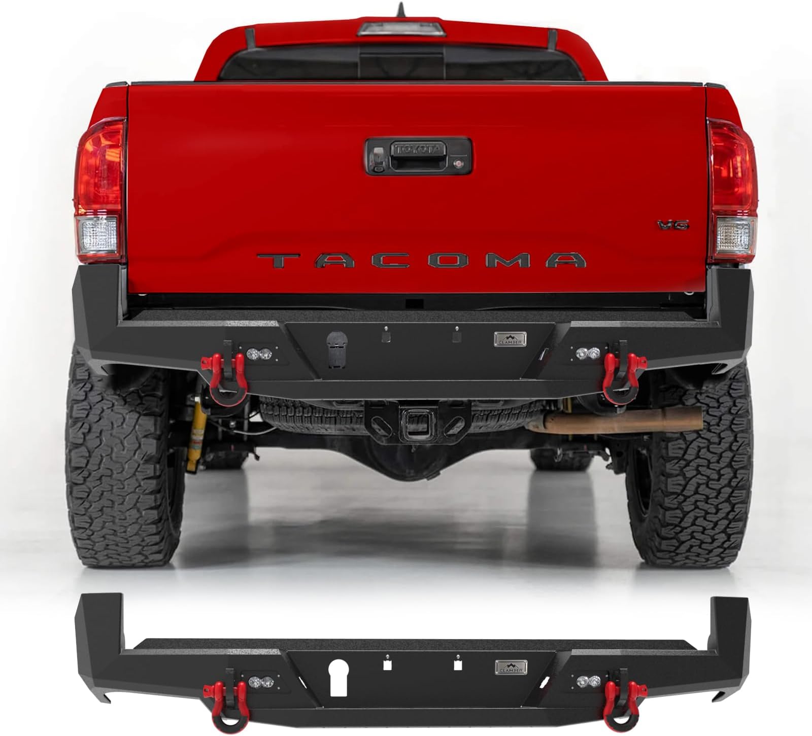 Amazon.com: IRONBISON Rear Step Bumper Compatible with 2016-2023 Toyota ...