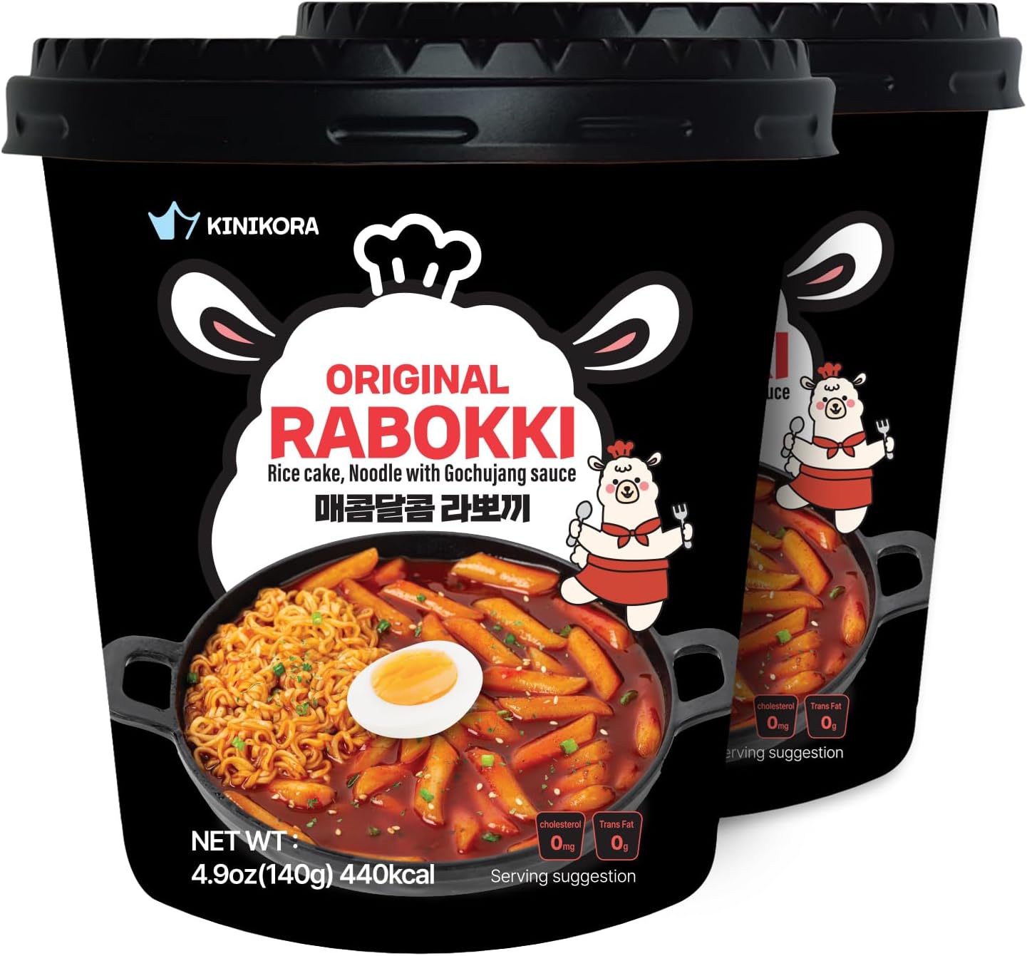 Amazon.com: KINIKORA Premium Instant Rabokki Cup - (Original Spicy ...