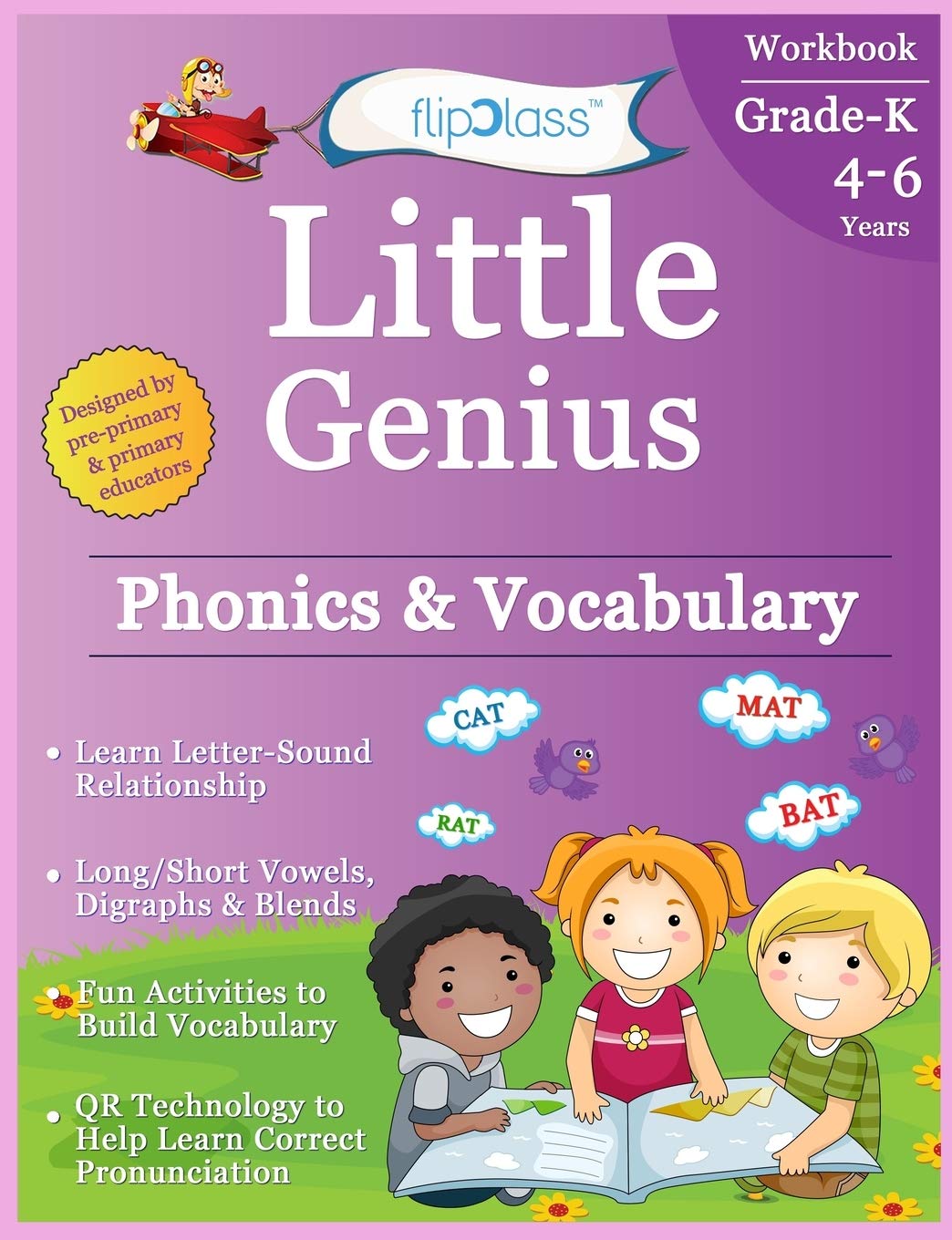 Buy Phonics Vocabulary Kindergarten Workbook Little Genius Series