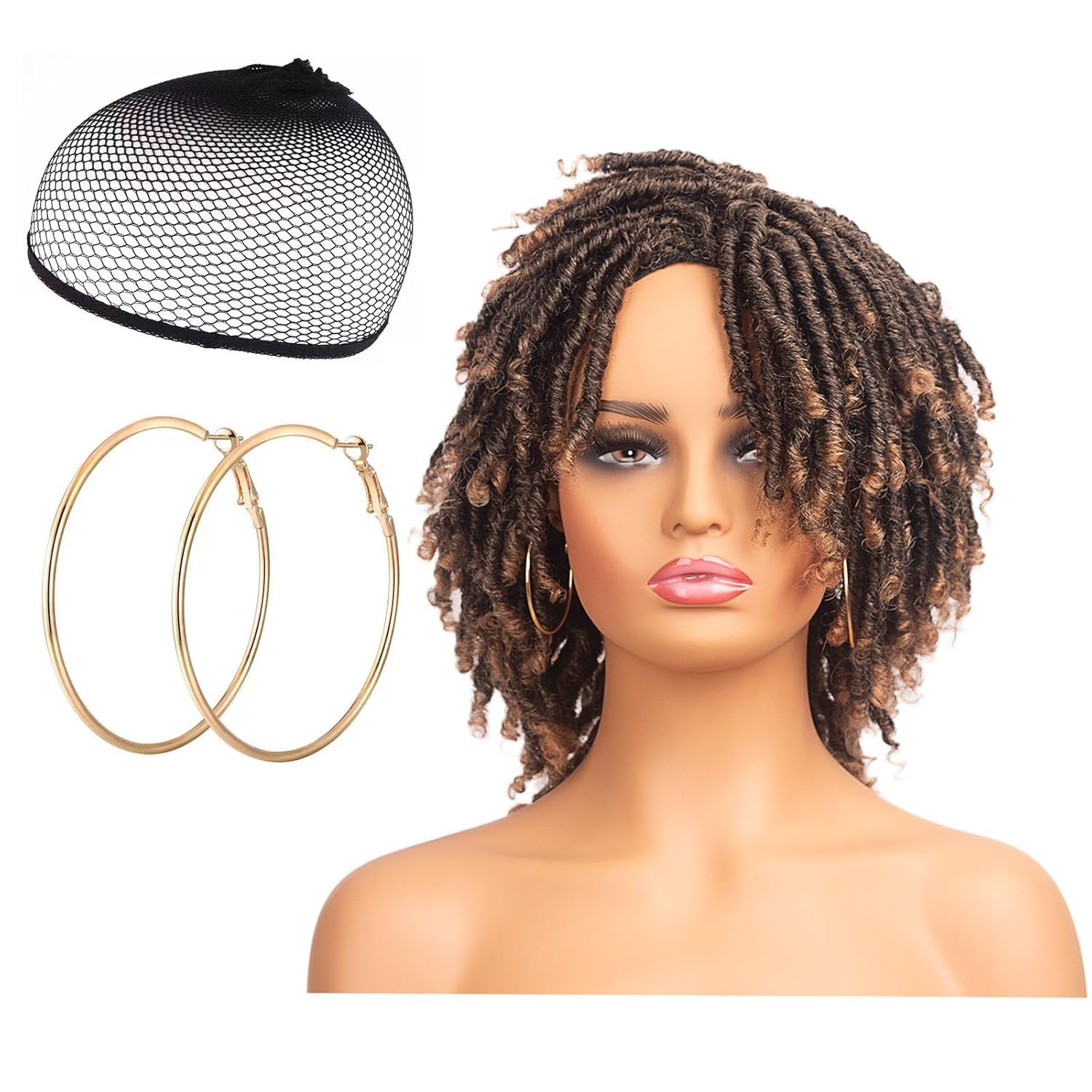 Amazon.com : Moyeecoo Dreadlock Wig Twist Wigs Braided Wigs for Black ...
