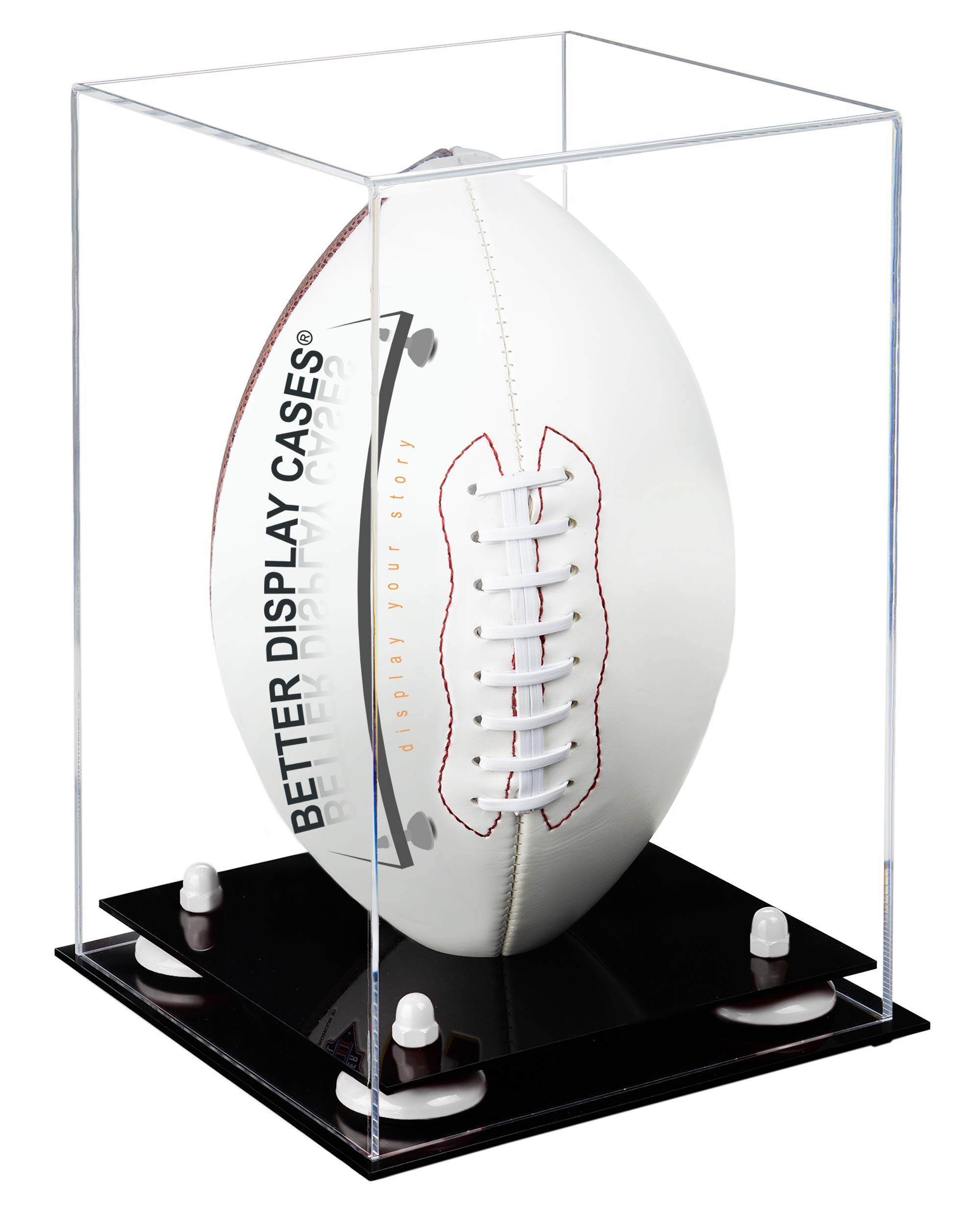 Amazon.com: Better Display Cases Clear Acrylic Football Display Case ...