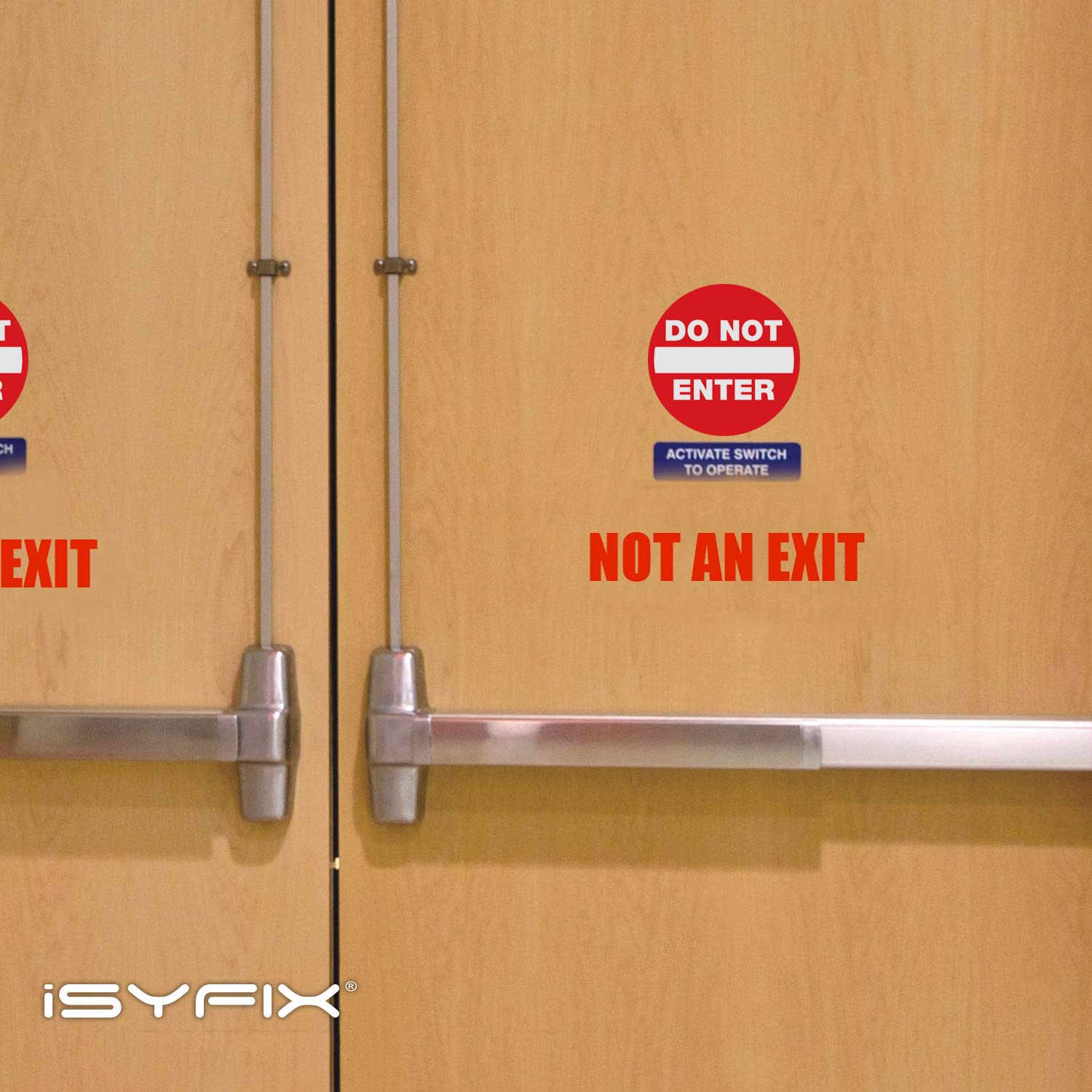 Snapklik.com : iSYFIX Do Not Enter Signs Stickers - 6 Pack 5x5 Inch ...