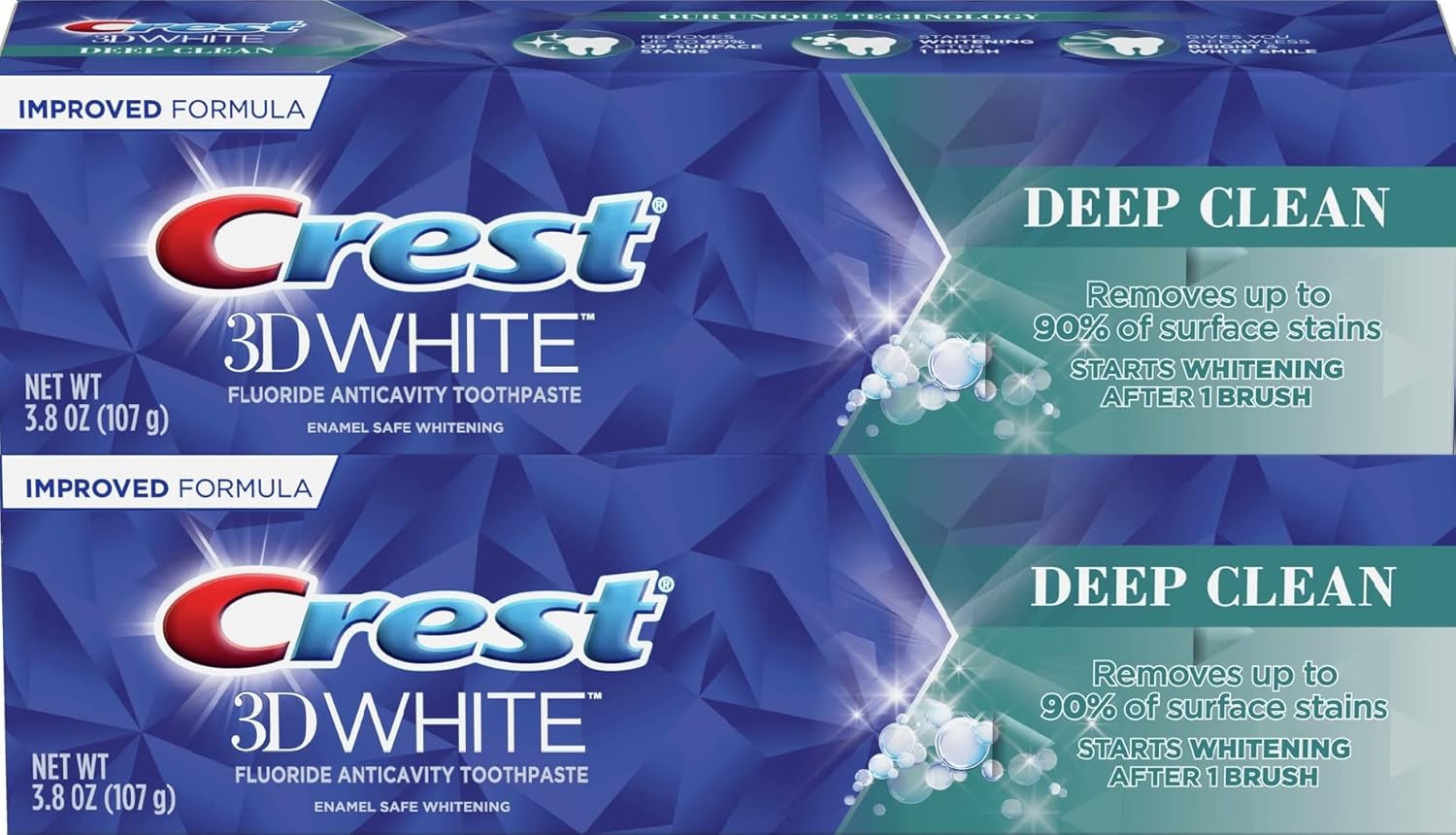 Amazon.com : Crest 3D White Toothpaste, Deep Clean, Enamel Safe ...