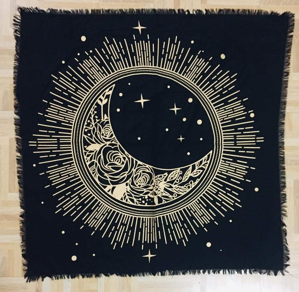 Amazon.com: Indian Consigners Altar Cloth Sun Moon Star Witchcraft ...