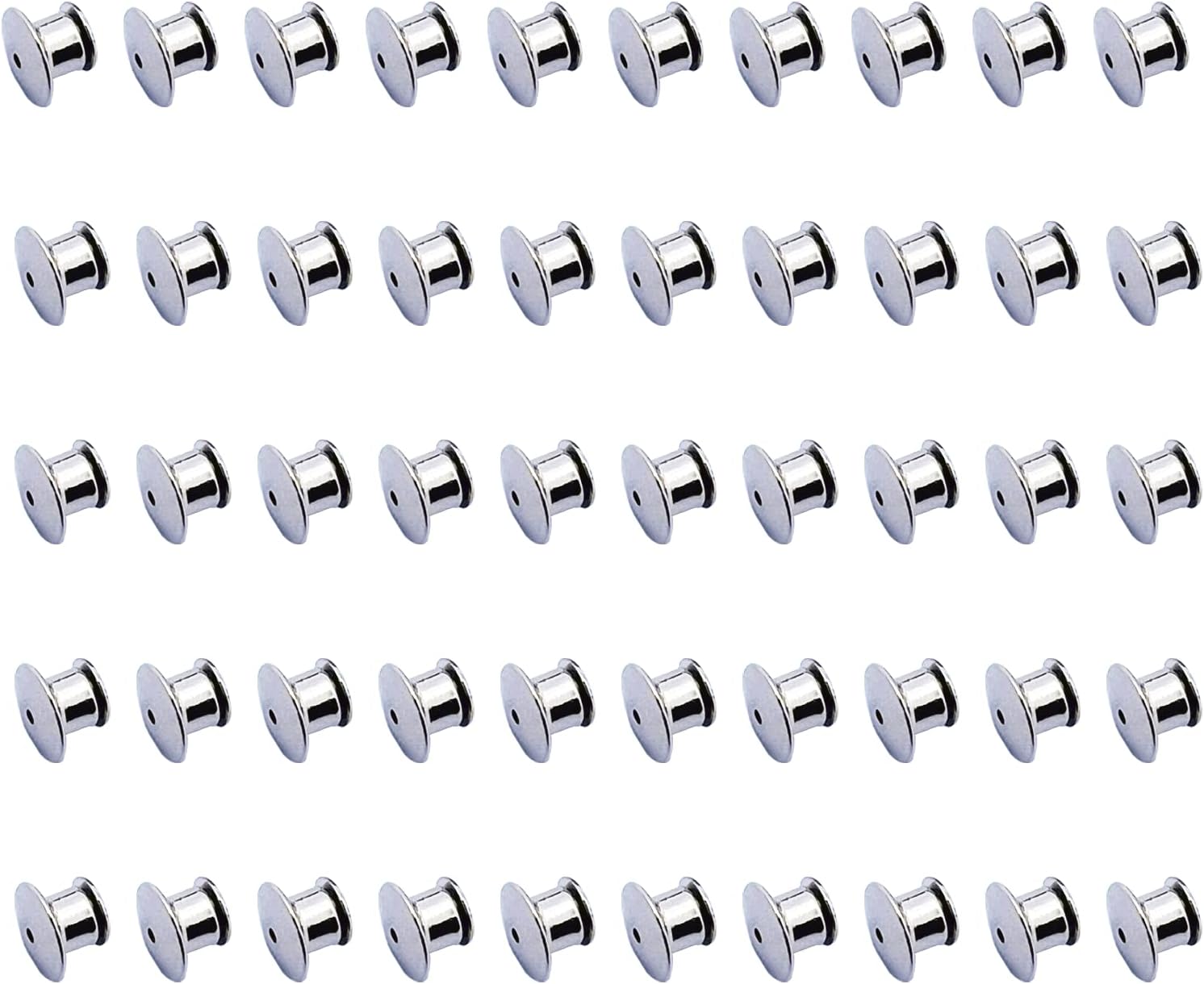 Amazon.com: 50Pcs Locking Pin Backs Pieces - Keepers Locking Clasp ...