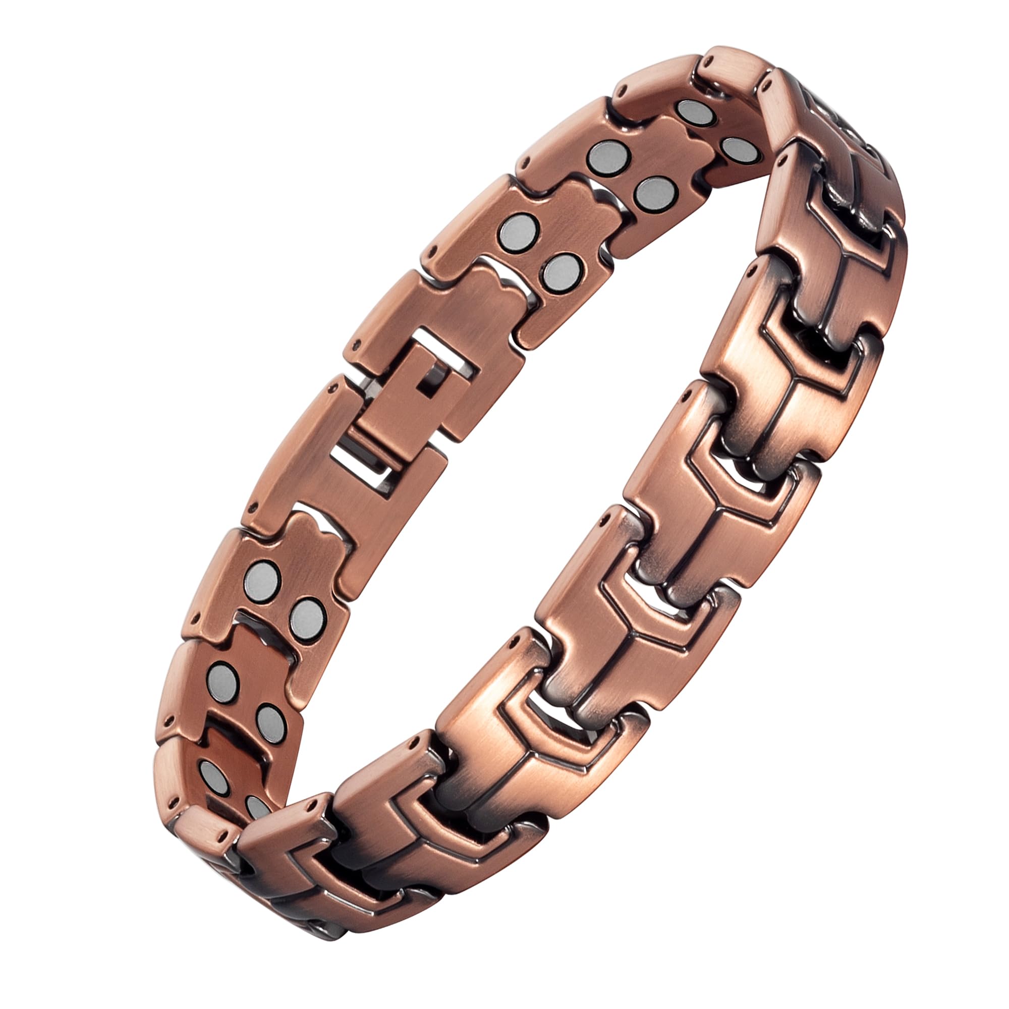 Amazon.com: MagVIVACE Copper Bracelet for Men, Magnetic Bracelet with ...