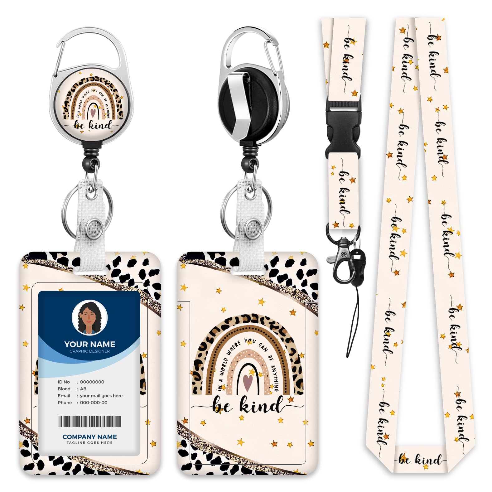 Amazon.com : Lanyards for ID Badge Holder for Women Cute, Teacher ...