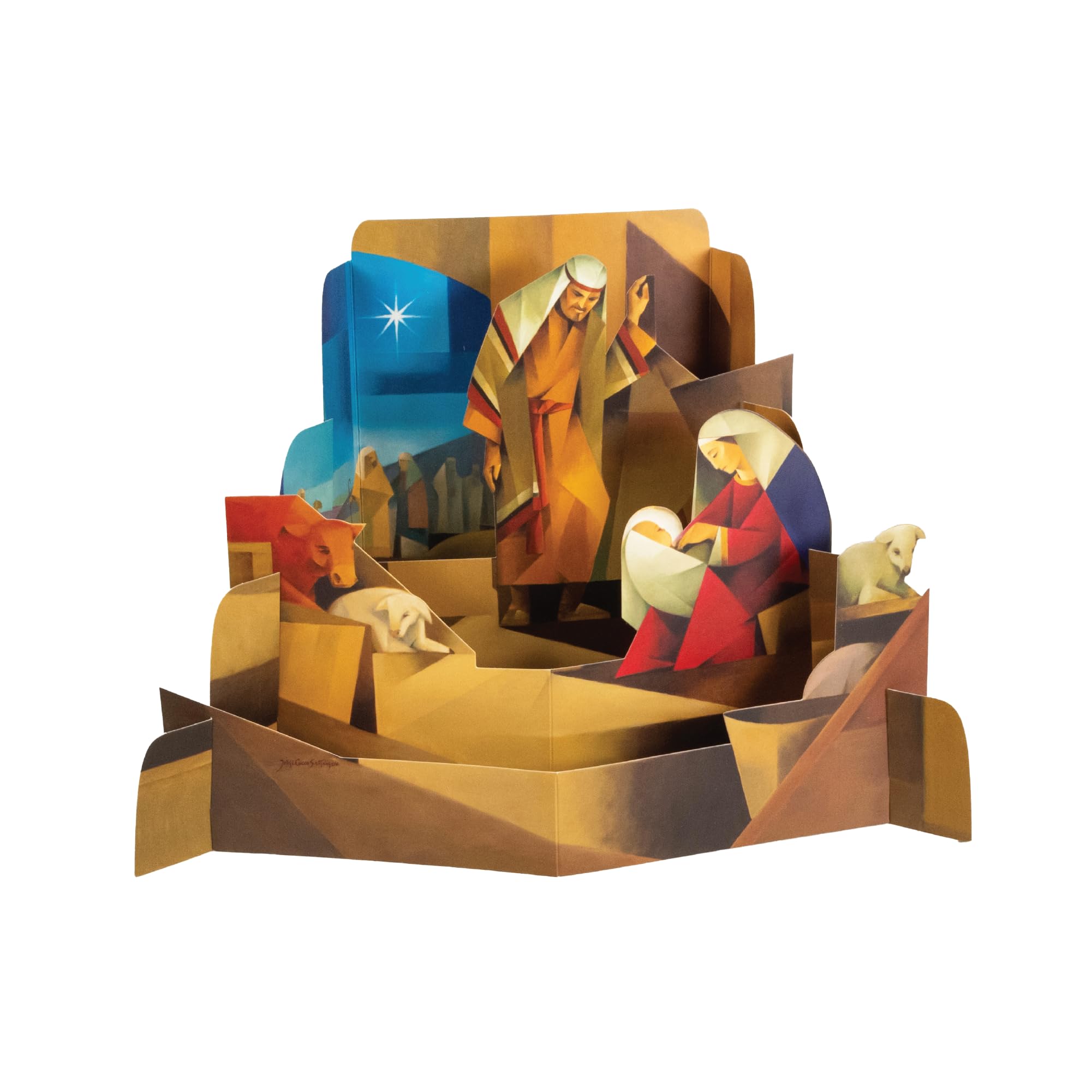 Amazon.com: The Nativity Store Foldable Diorama Nativity Set - in The ...