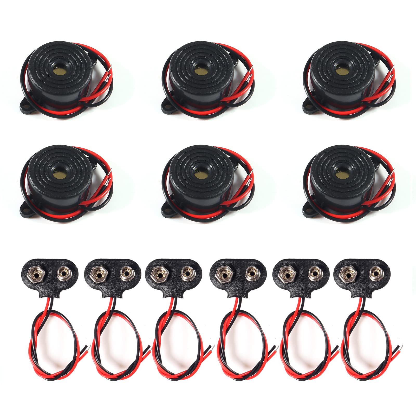 Buy AEDIKO 6pcs Electronic Buzzer Alarm Active Piezo Buzzer Buzzer ...